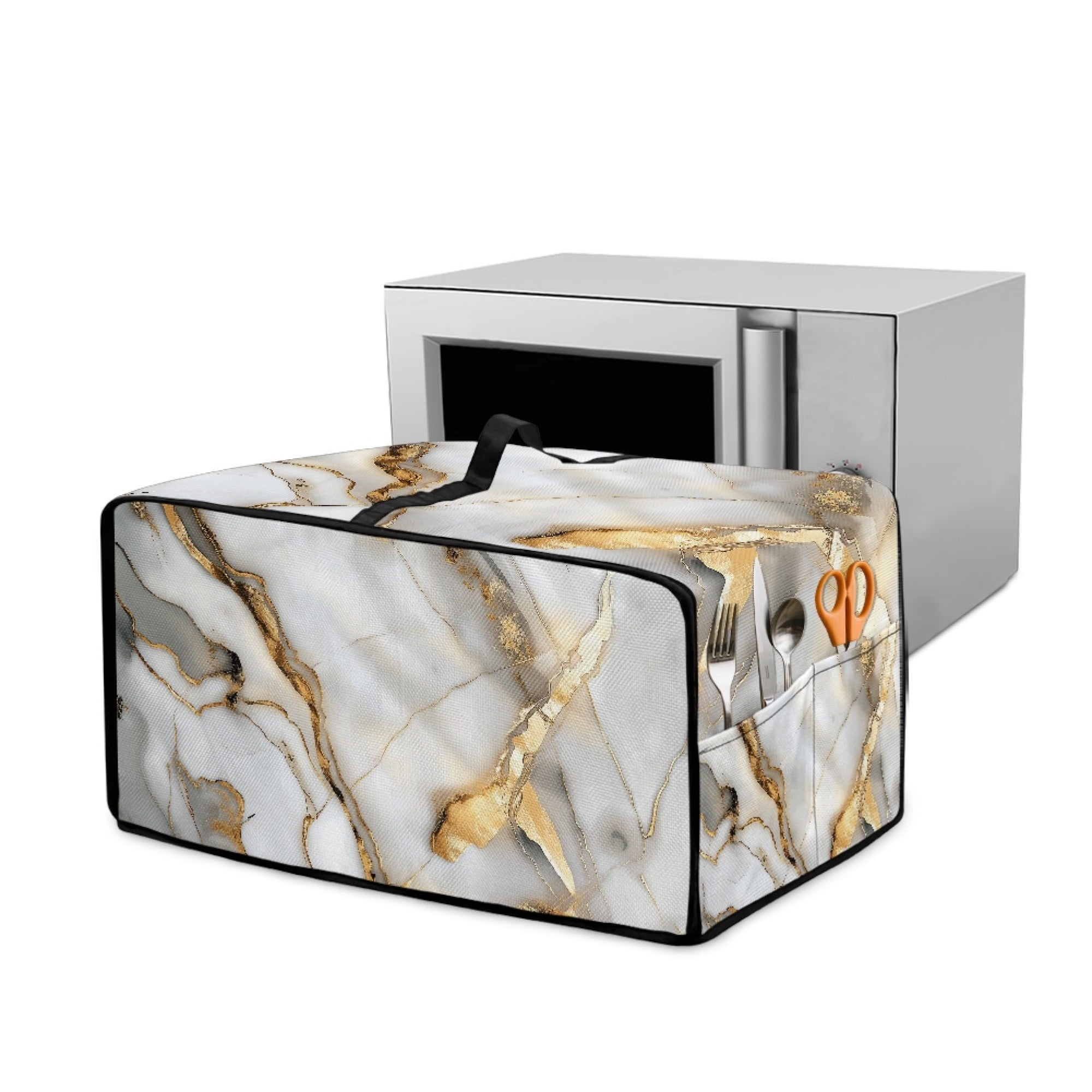 SEANATIVE Toaster Oven Dust Cover with Storage Pockets, Protective ...