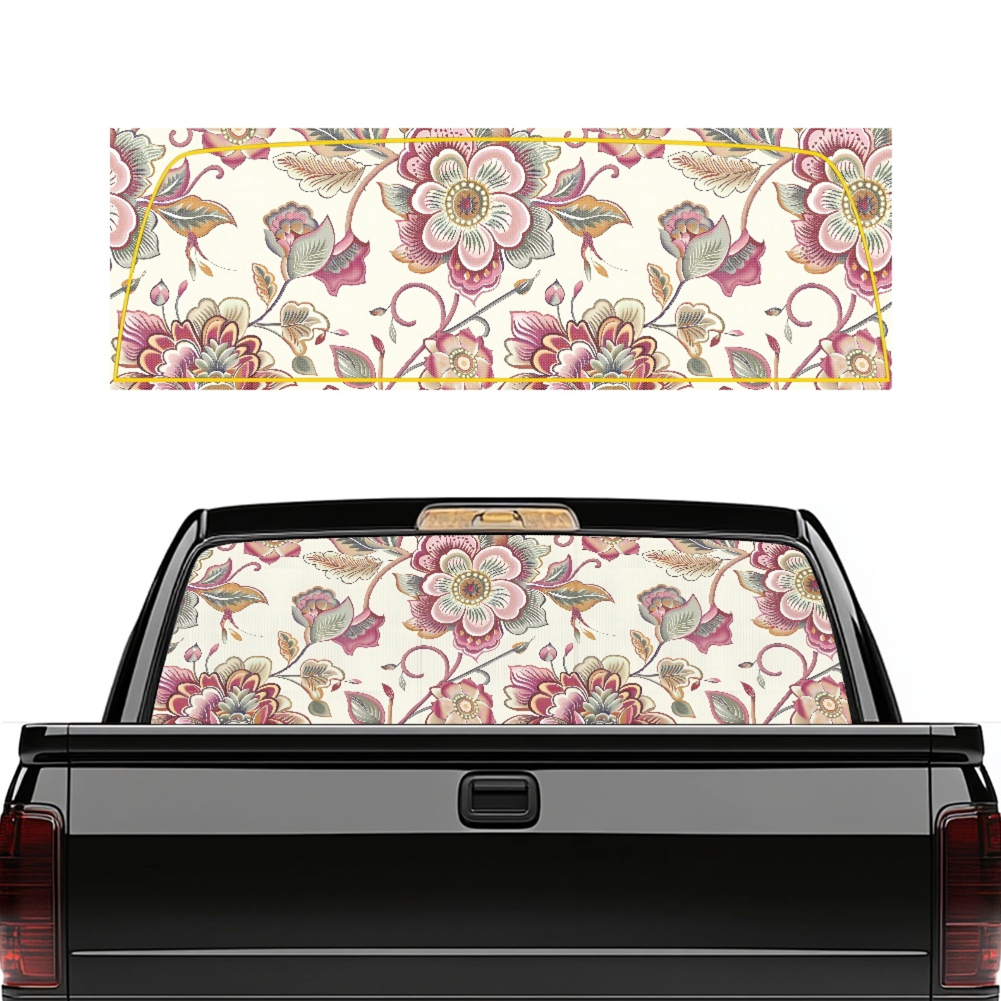 SEANATIVE Truck Back Window Decal See Through Perforated Vinyl Stickers ...