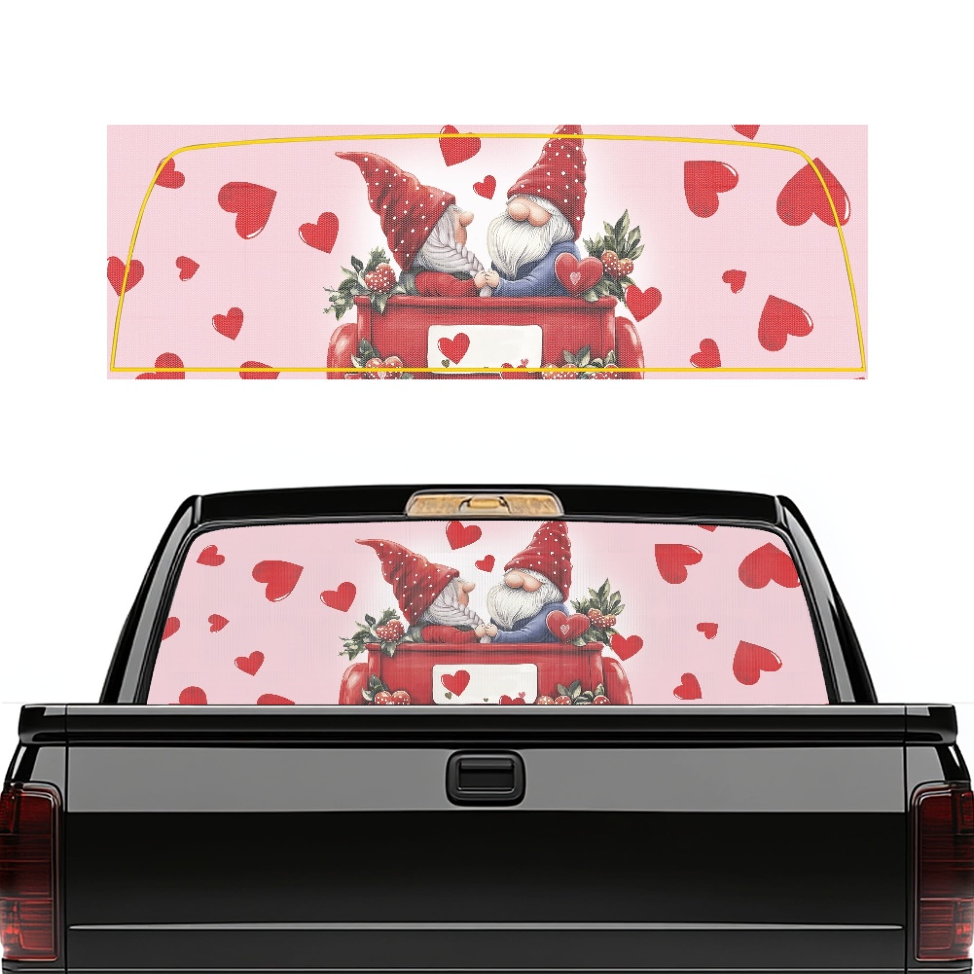 SEANATIVE Truck Back Window Decal See Through Perforated Vinyl Stickers ...