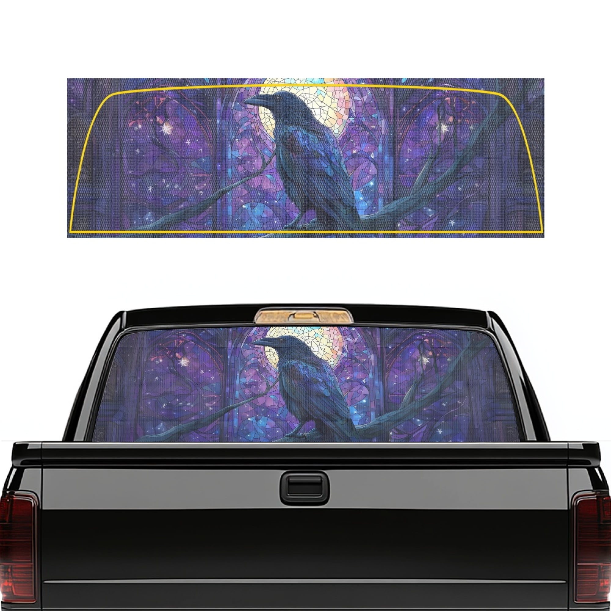 SEANATIVE Truck Decals for Back Window Waterproof Decorative Back ...