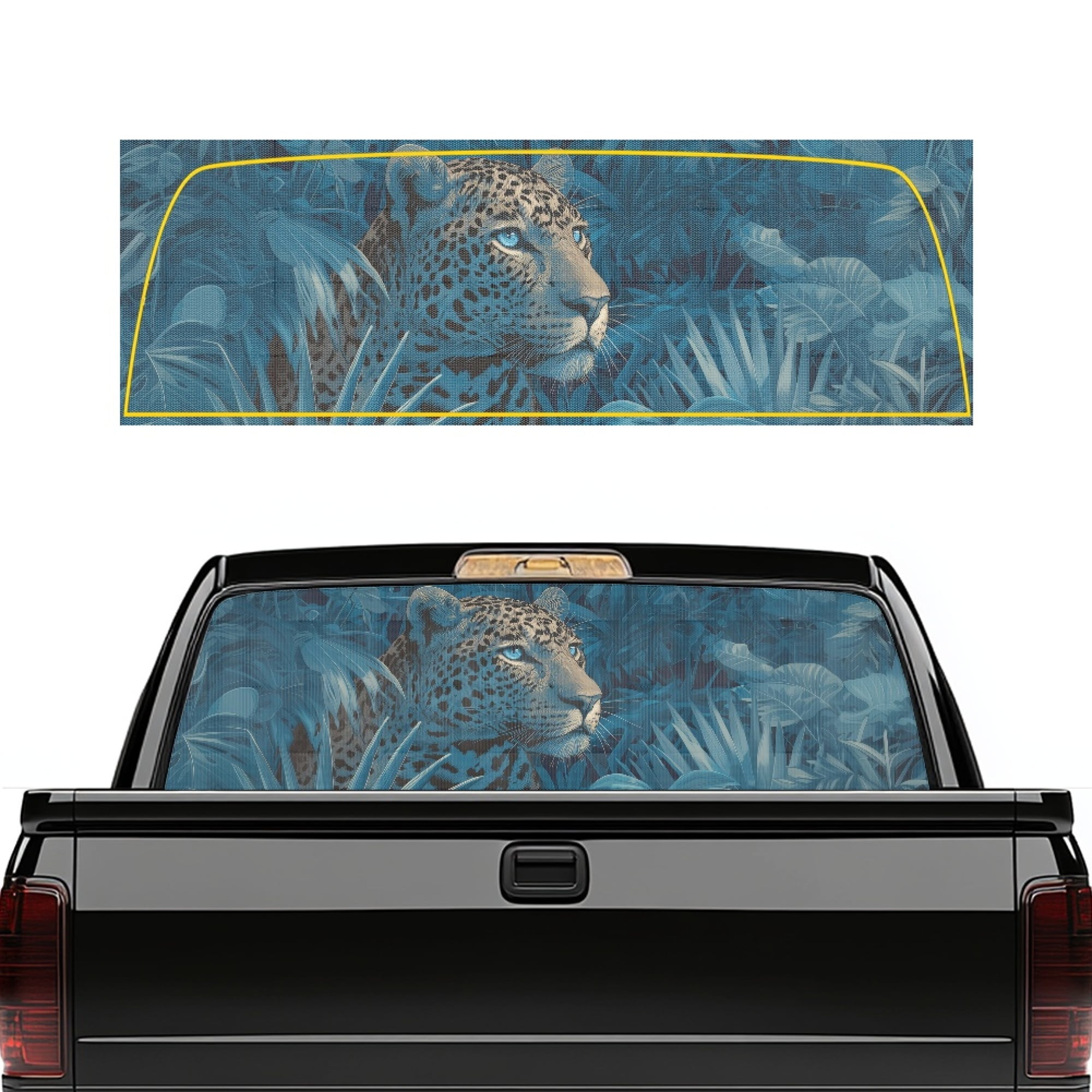 SEANATIVE Truck Window Graphic Decal Waterproof Perforated Vinyl ...