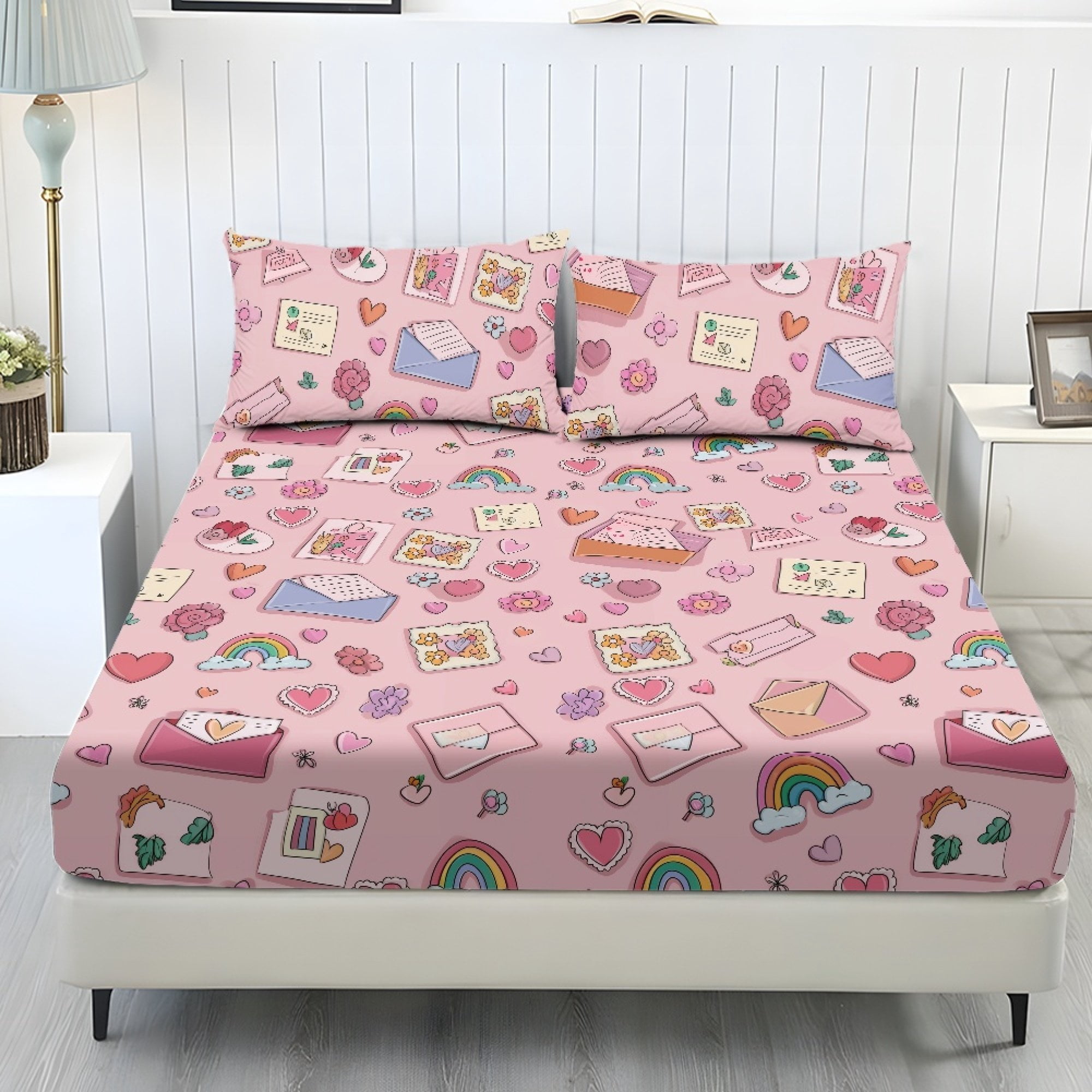 SEANATIVE Twin XL Size Sheets 3 Piece Set 1 Fitted Mattress Sheet and 2 ...