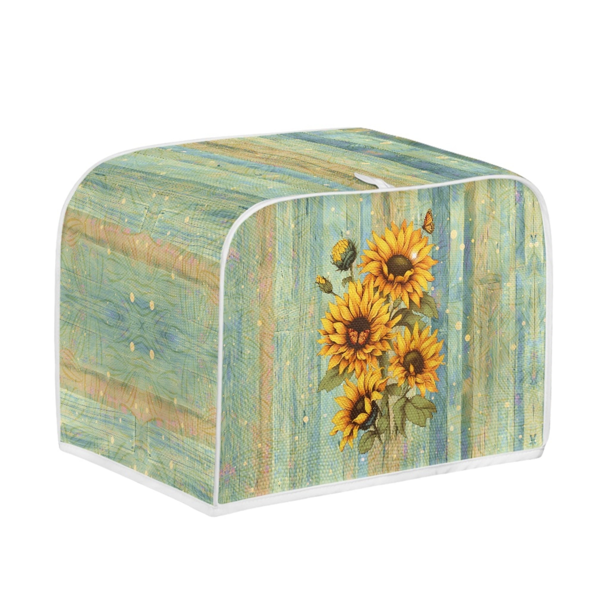 SEANATIVE Wooden Sunflower Toaster Cover Kitchen Bakeware Protector ...