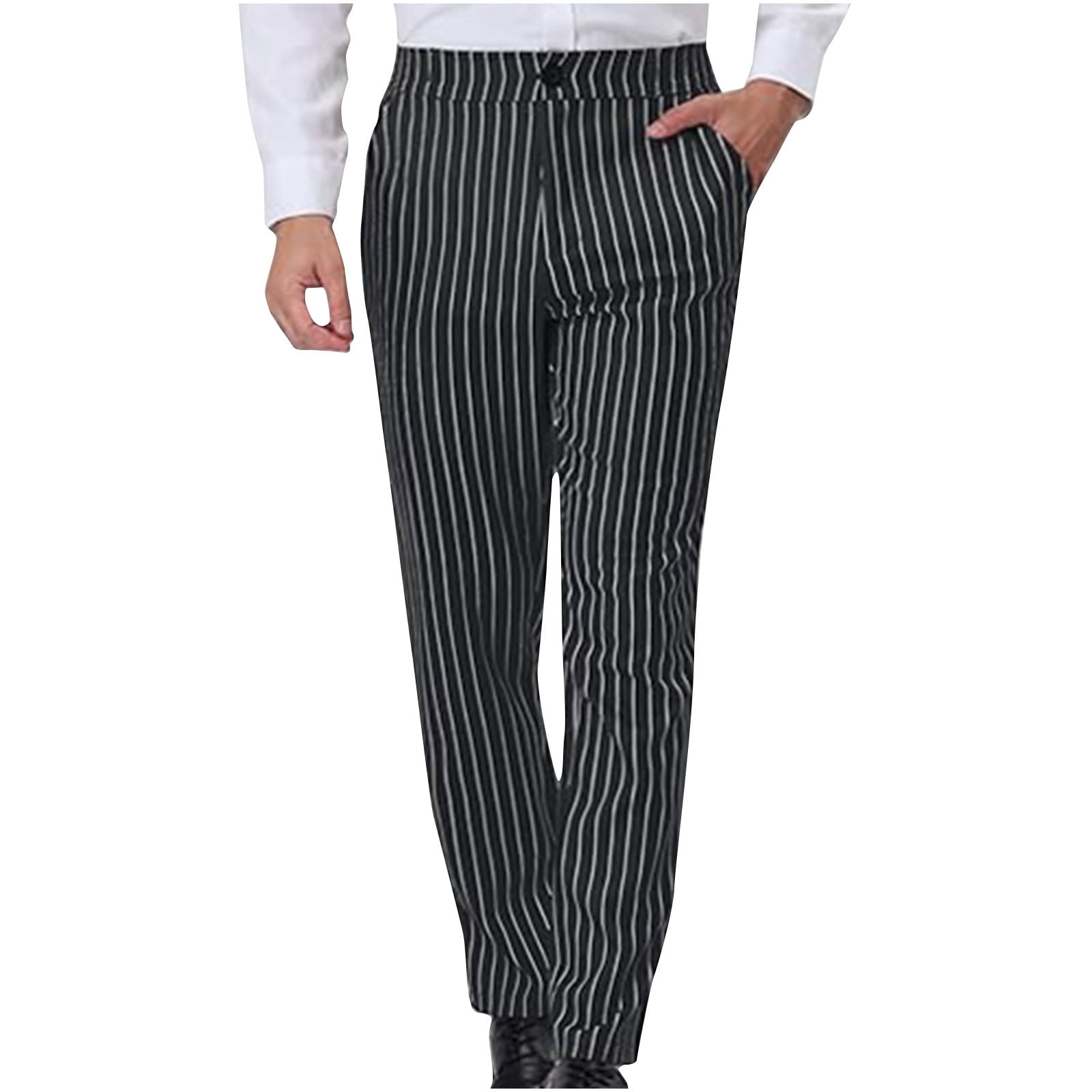Htigea Clearance Men's Slim Striped Casual Tapered Pant Pinstripe ...
