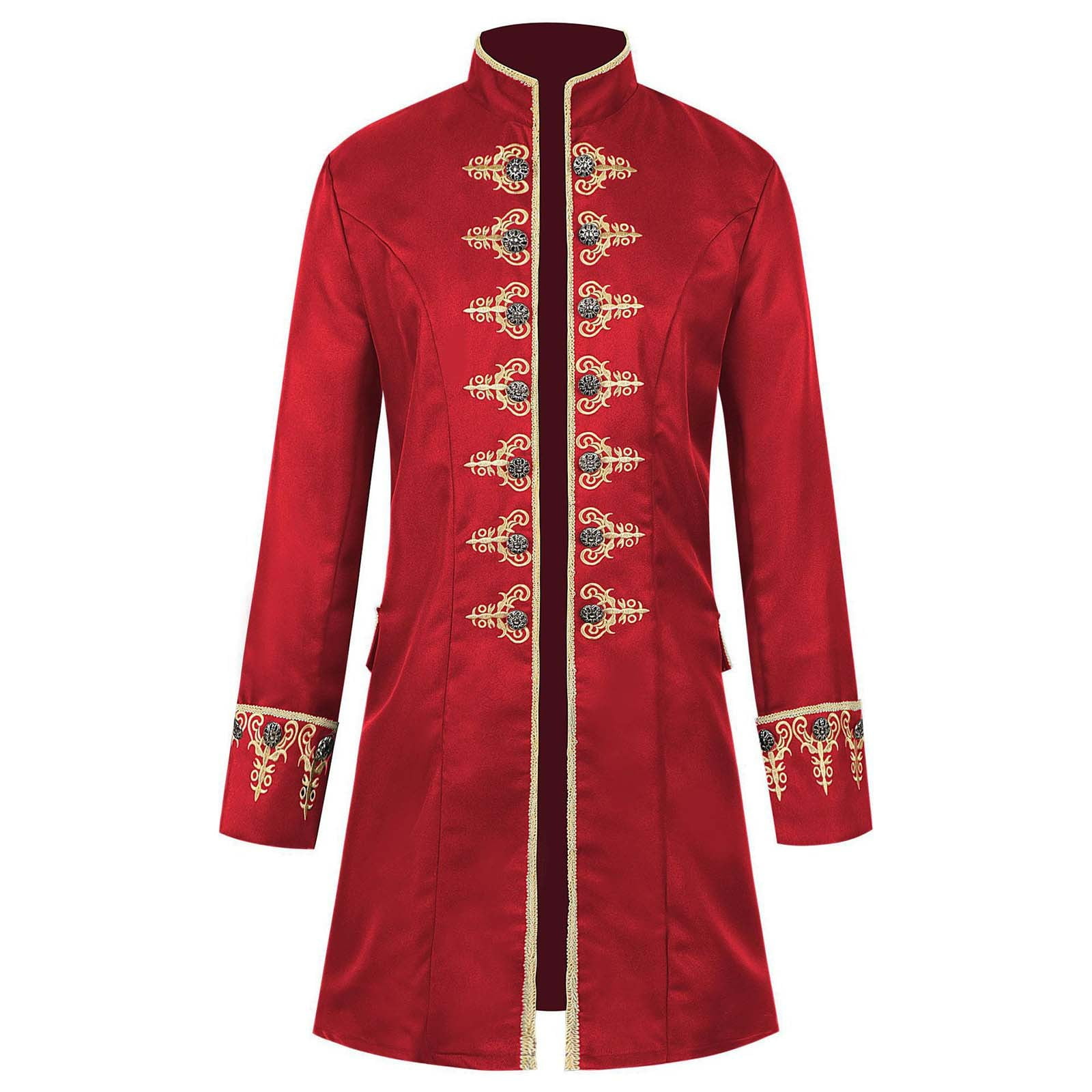 SEAOPEN Deals Vintage Trench Coat for Men Steampunk Jacket Overcoat ...