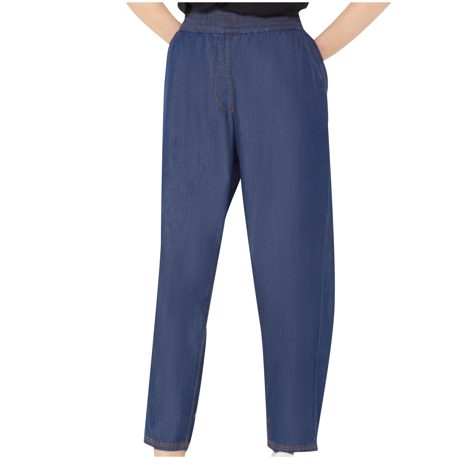 SEAOPEN Deals Wide Leg Jeans for Women – High Waisted Crossover Jeans ...