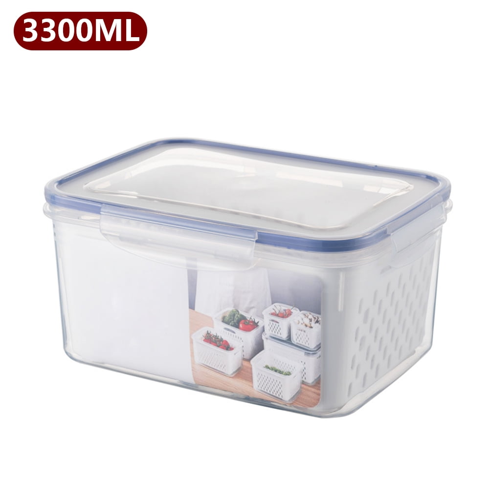 SEARCHI Food Storage Containers, Large Capacity Plastic Produce Saver ...