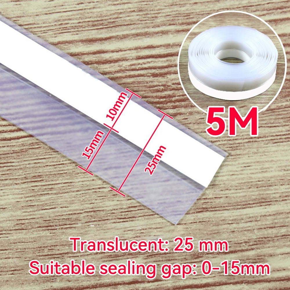 SEARCHI Weather Strippin, Silicone Door Seal Strip Sticker Adhesive for ...