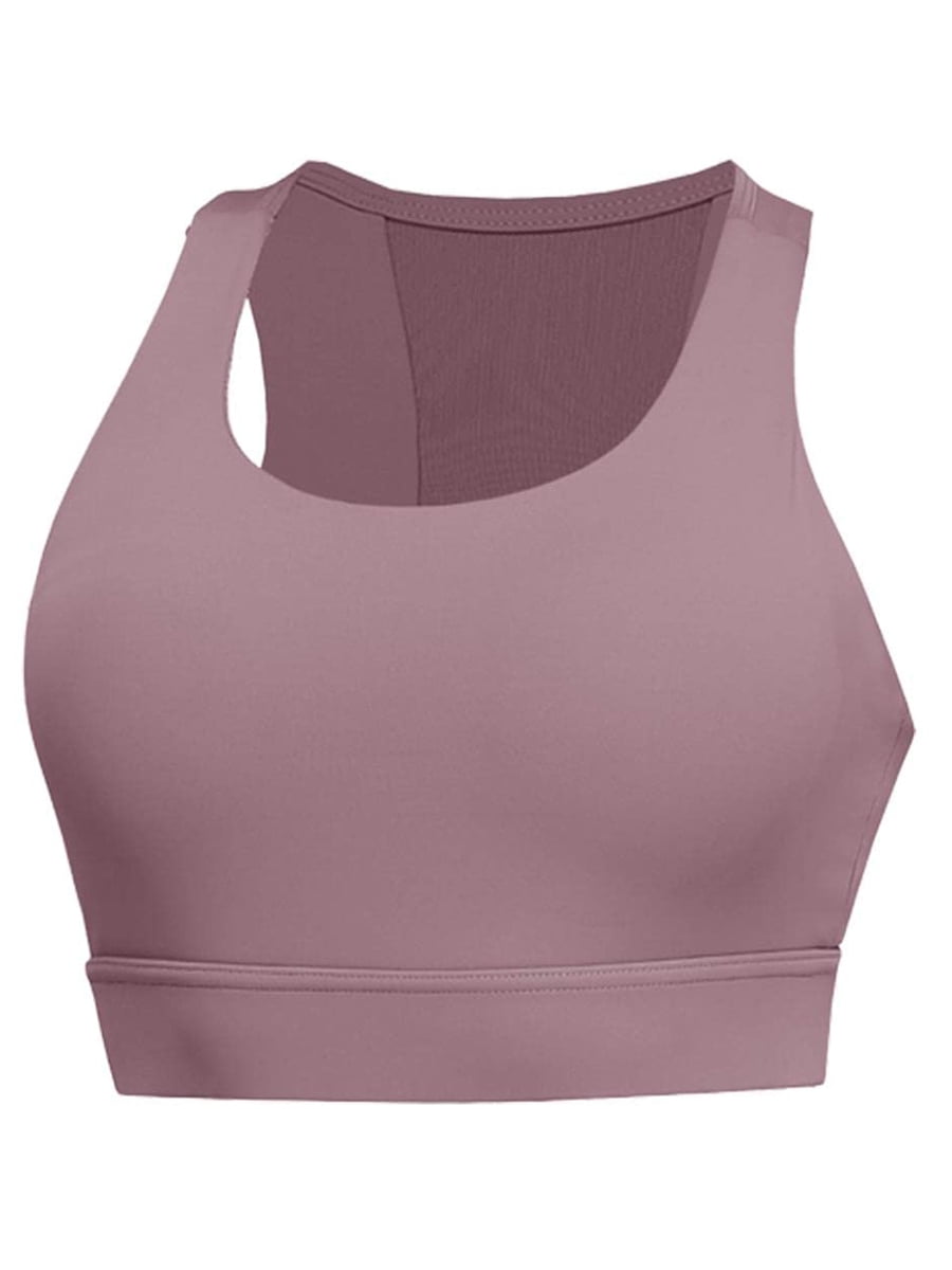 SEARIPE Female Padded Sports Bra Mesh Back High Impact Shockproof ...