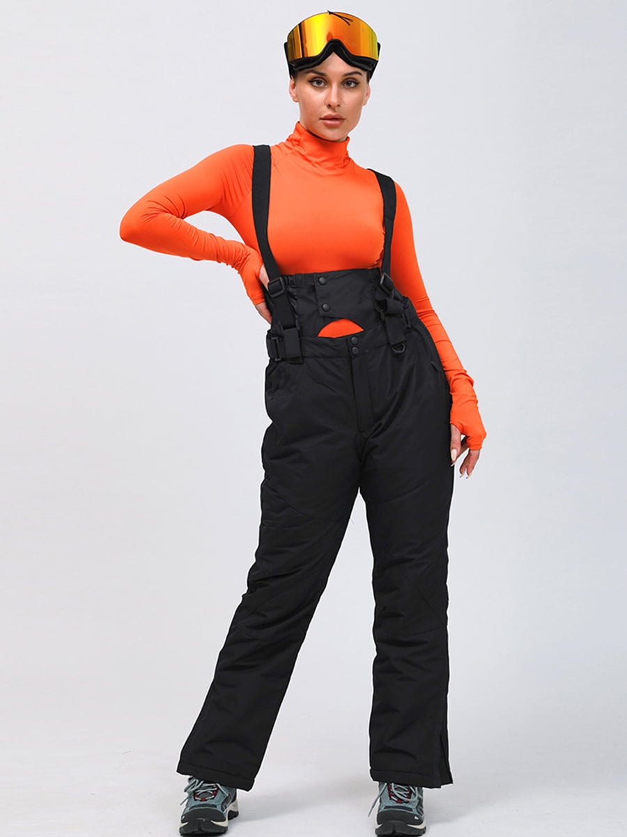 SEARIPE Women's Ski Pant Detachable Snowboard Insulated Bib Pant ...