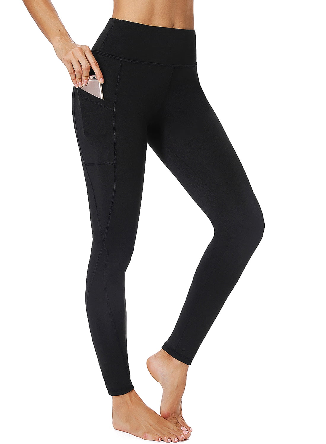 SEASUM Women's High Waist Yoga Leggings With Pockets Workout Athletic ...