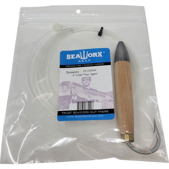 SEAWORX Cedar Plug Rigged 4" Lures - Walmart.com