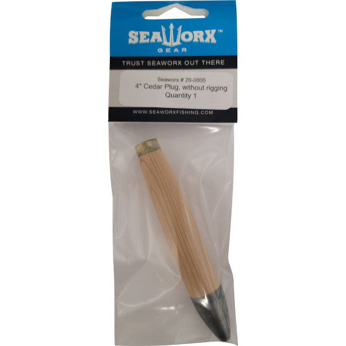 SEAWORX Cedar Plug without Rigging 4" Lures - Walmart.com