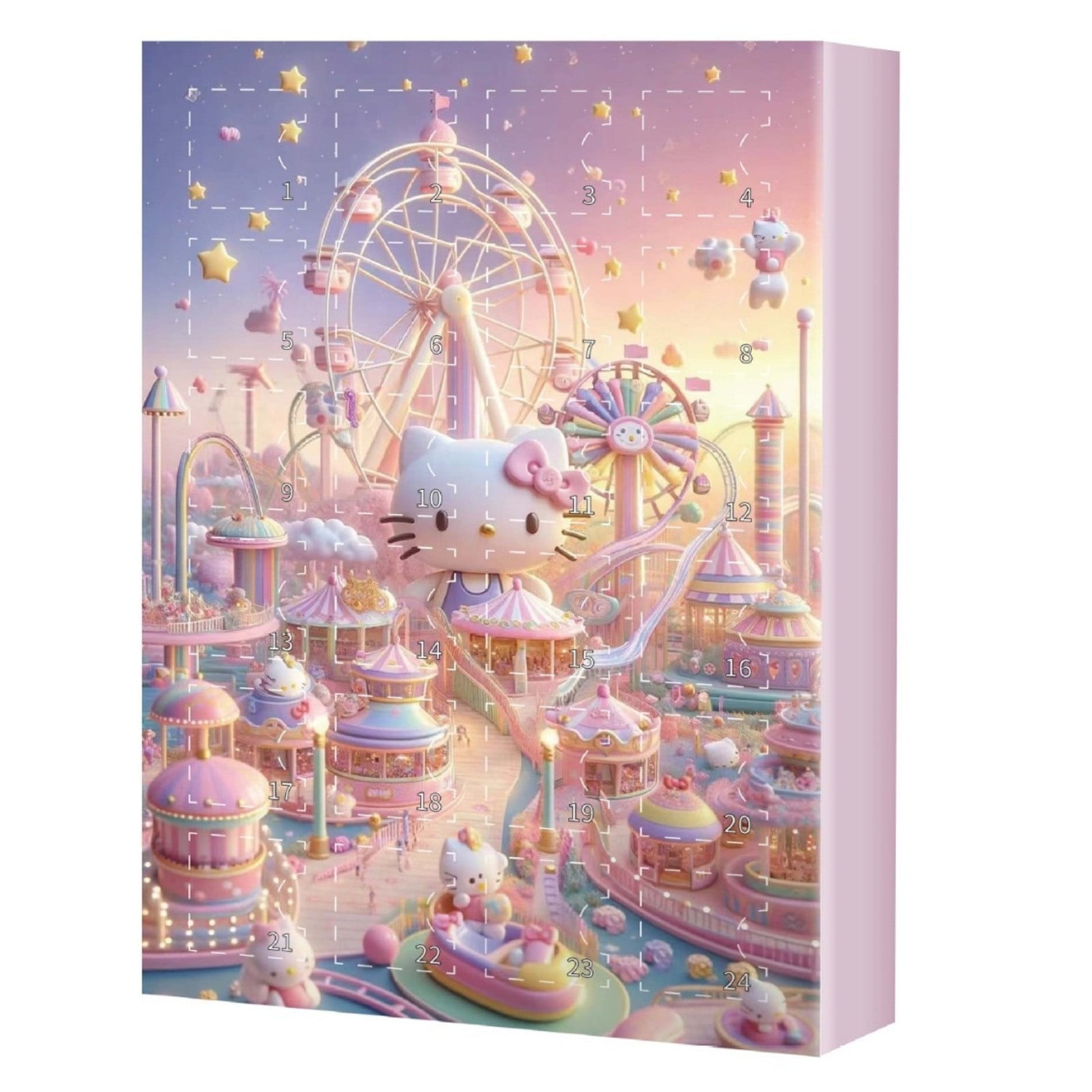 SEAYI 10" Surprise Box Blind Box Hello Kitty Toys, 24 Days of Christmas ...