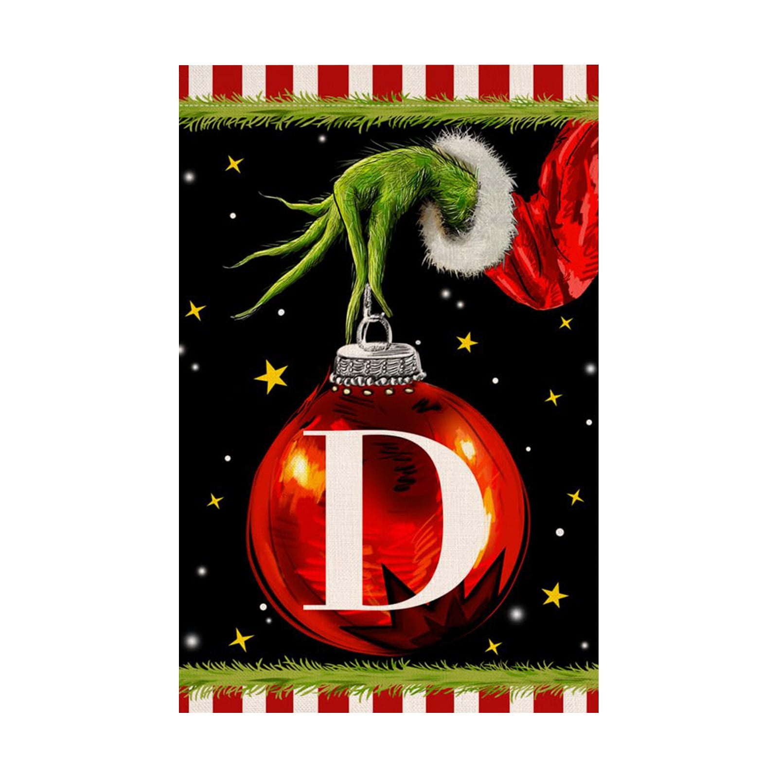 SEAYI Christmas Grinch Flag, Grinch Christmas Garden Flags Grinch Decor ...