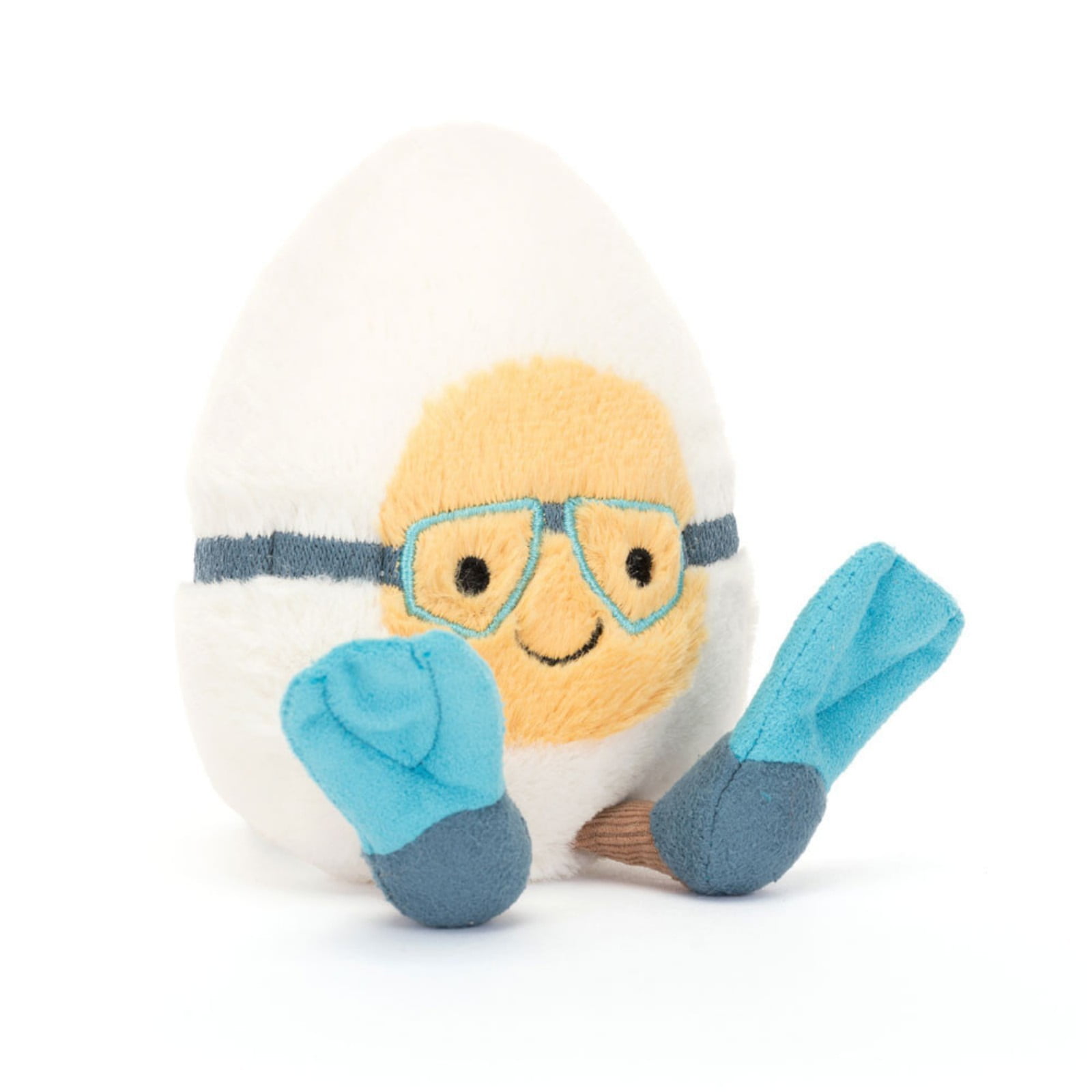 SEAYI Jellycat Amuseables Food & Drink Boiled Egg Scuba, 6" Jellycat ...