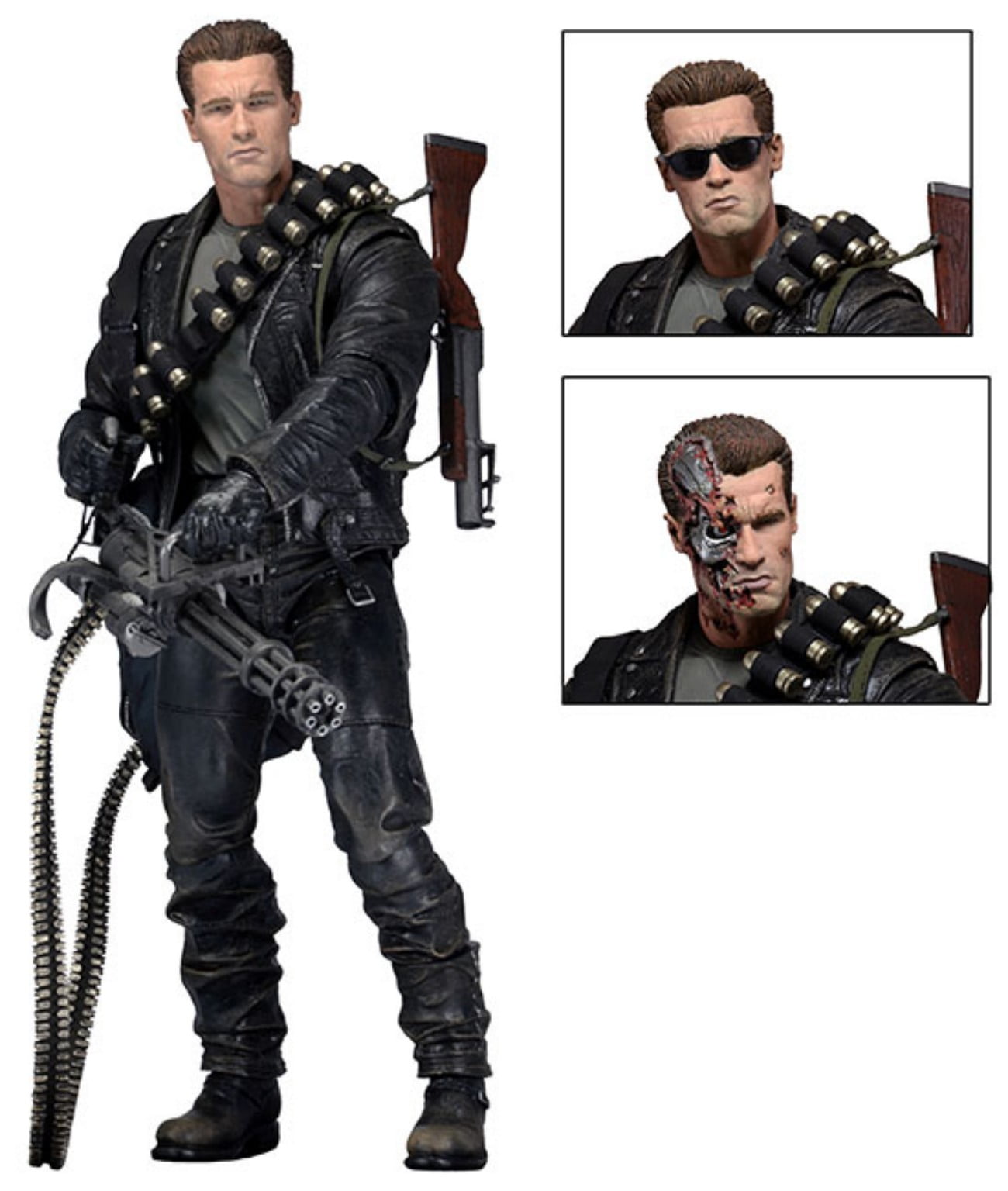 SEAYI Terminator 2 - 7" Scale Action Figures - Ultimate T-800 Figure ...