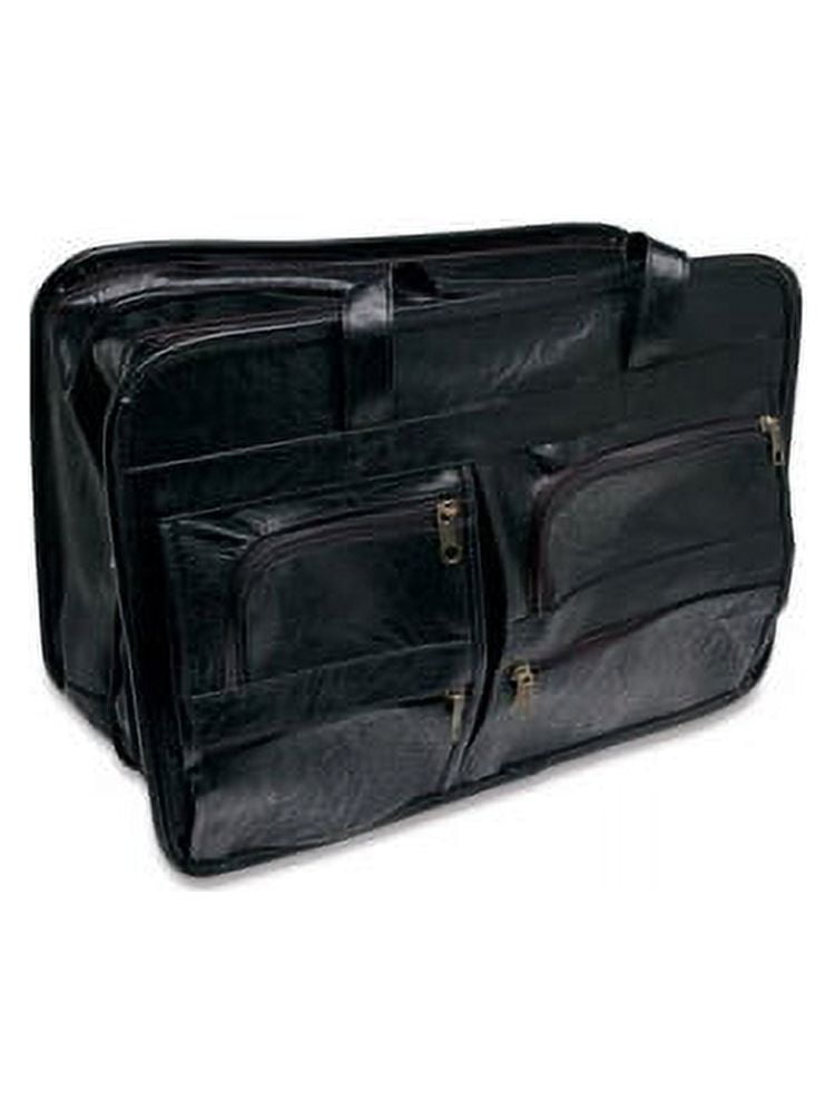 SEB-001BK 17X12 LEATHER-LIKE SOFT-SIDED BRIEFCASE BLACK - Walmart.com