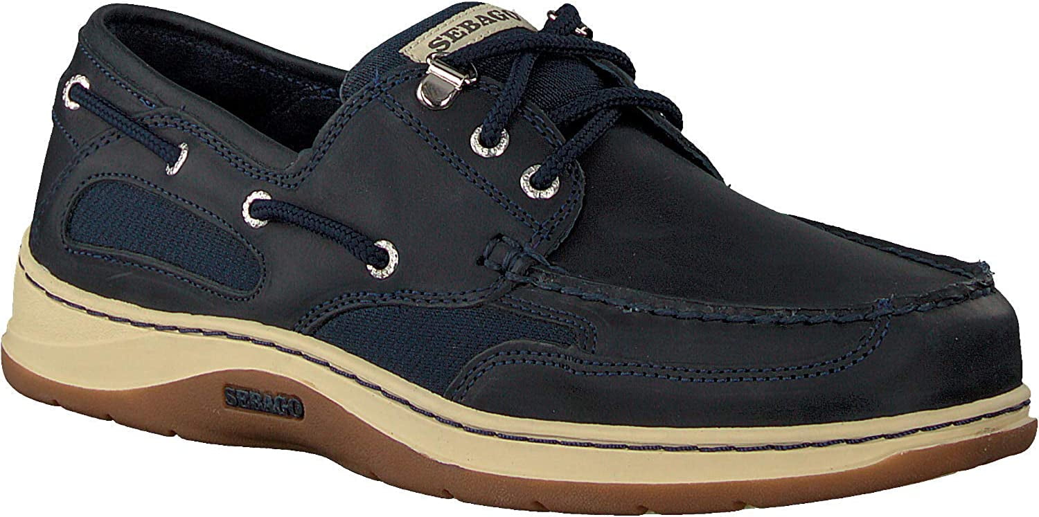SEBAGO CLOVEHITCH II FGL WAXED - DOCKSIDES Shoes Blue Navy - 908 ...