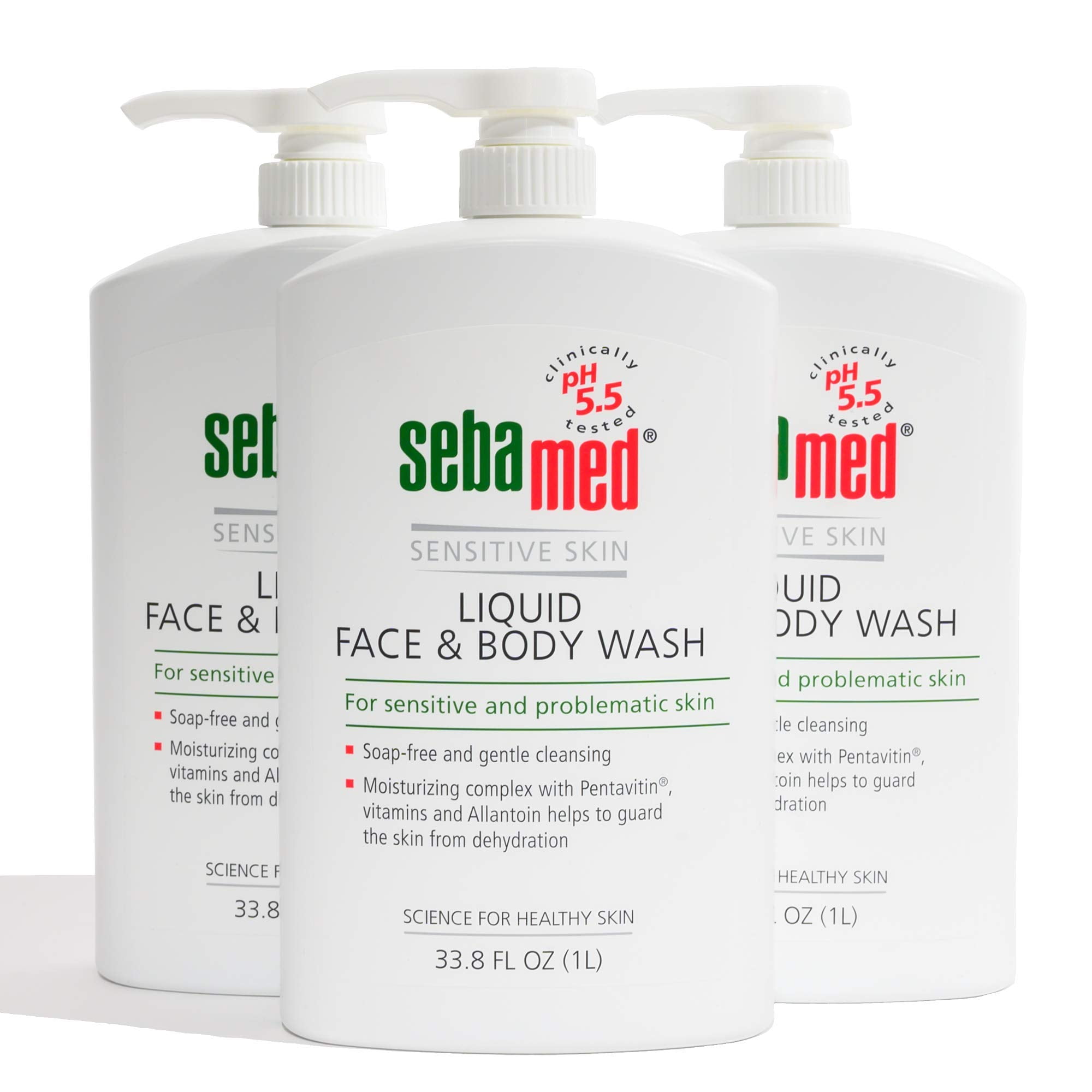SEBAMED Paraben-Free Face and MSF2 Body Wash With Pump for Sensitive ...