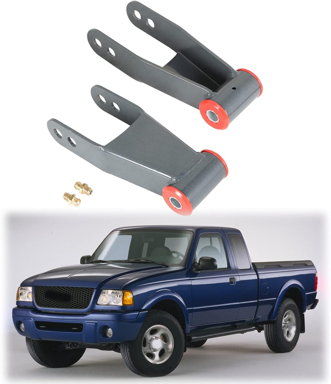 SEBLAFF 1-2 Inch Adjustable Rear Lift Shackles Replacement for 1998 ...