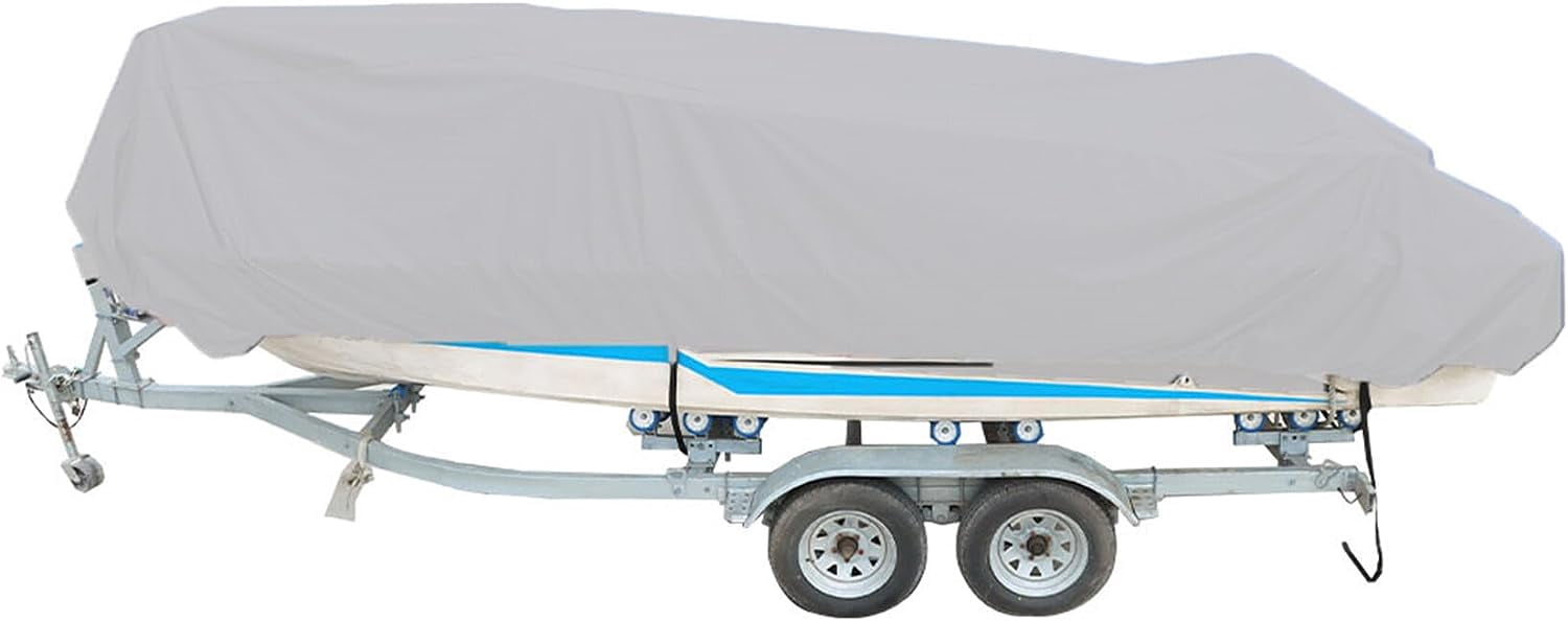 SEBLAFF 16FT 210D Heavy Duty Trailerable Jon Boat Cover Replacement for ...