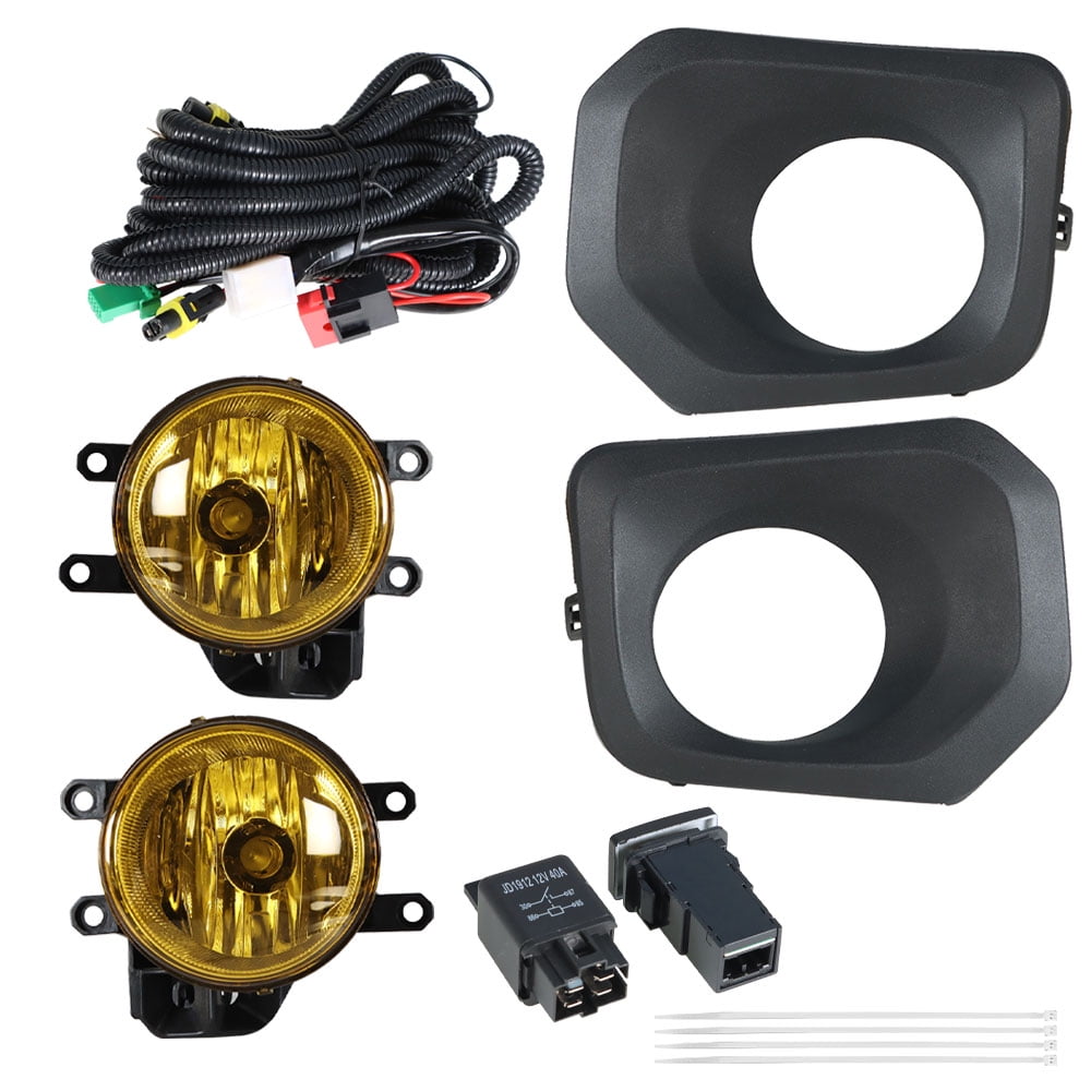 SEBLAFF 2-Pack Bumper Driving Fog Light Assembly with Bulbs and Switch ...