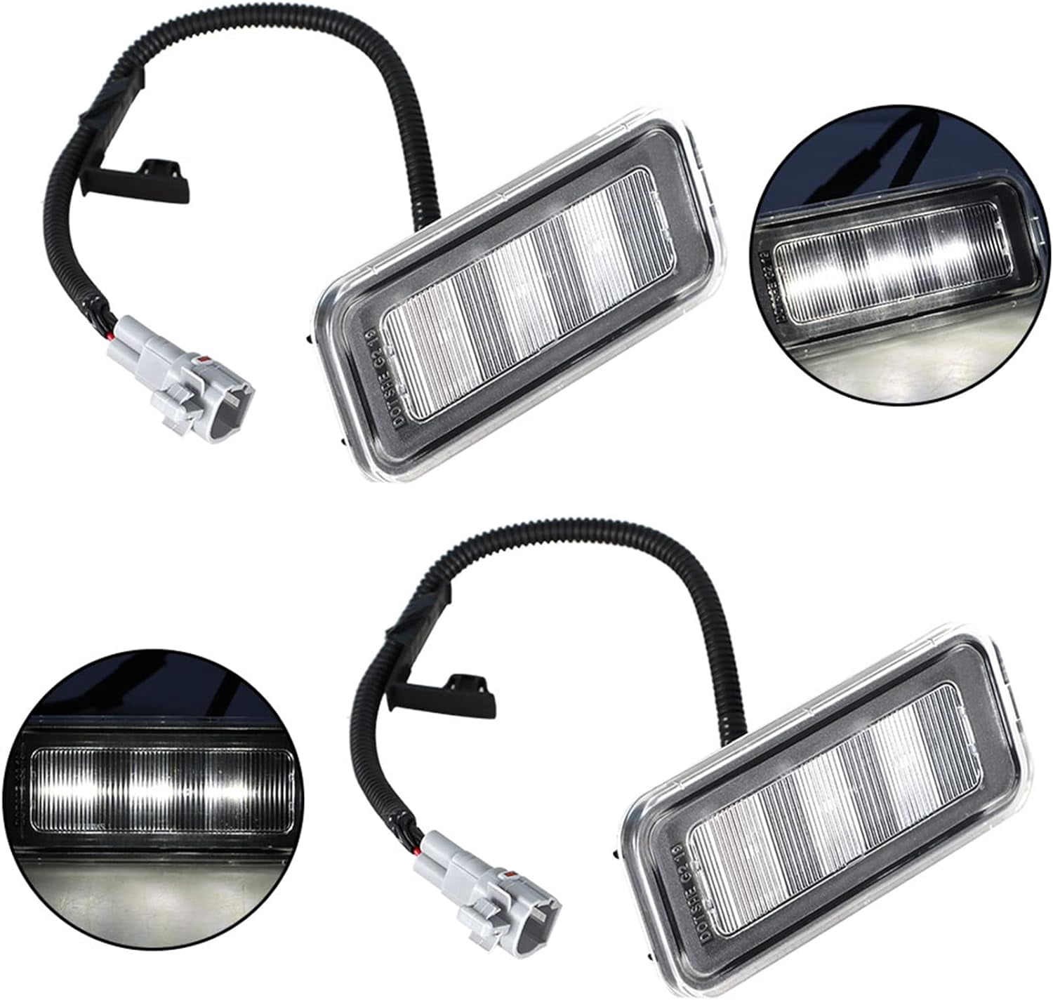 SEBLAFF 2PCS Car Trunk Light Led Bed Light Car Trunk Lighting Kit Super ...