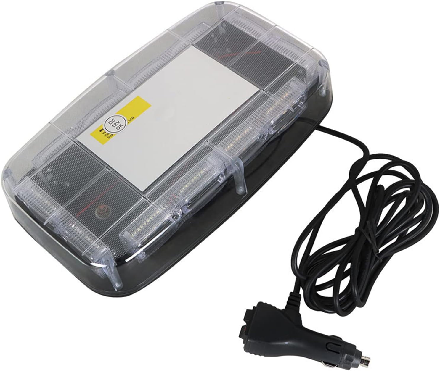 SEBLAFF 36 LED Roof Top Amber & White Mini Strobe Beacon Light High ...