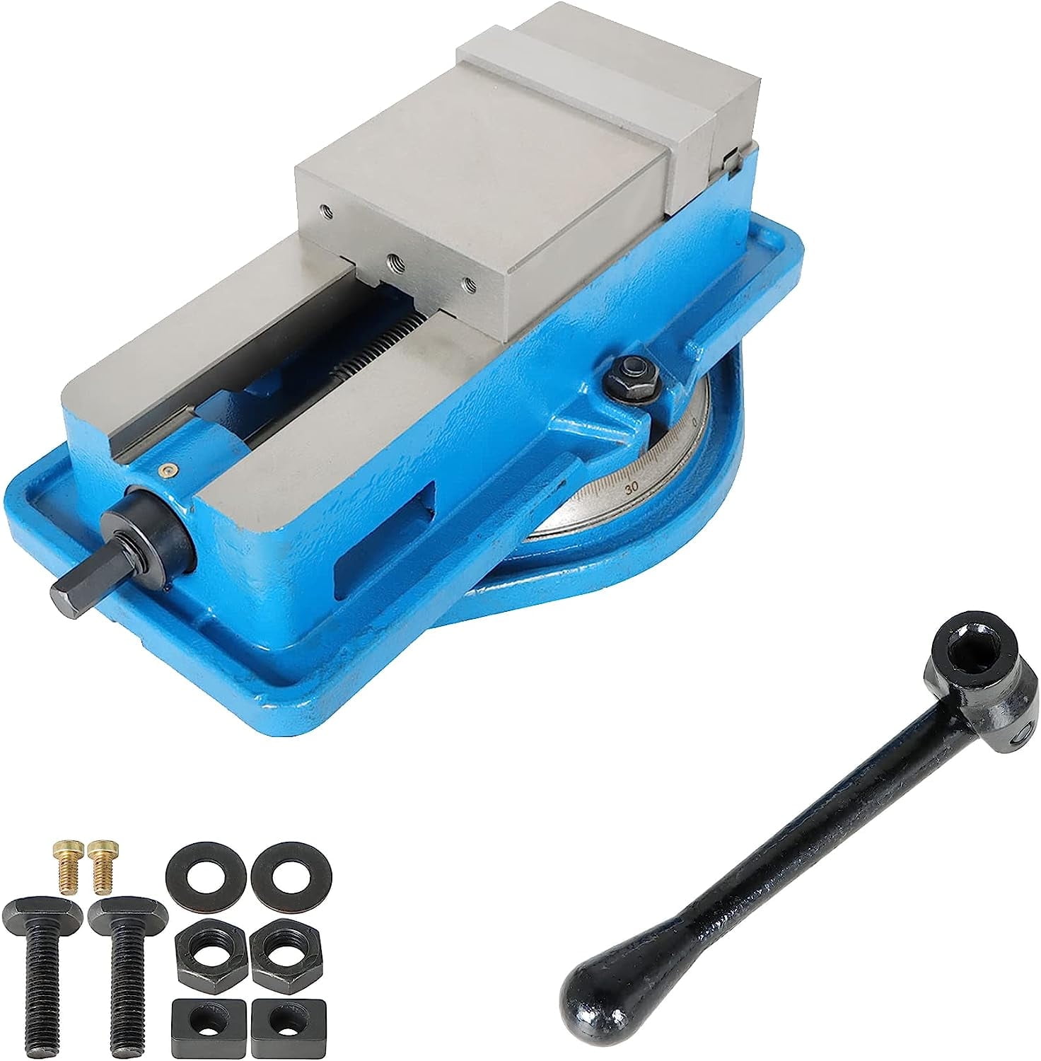 SEBLAFF 4 Inch Precision Mill Vise with 360 Degree Swiveling Base Heavy ...