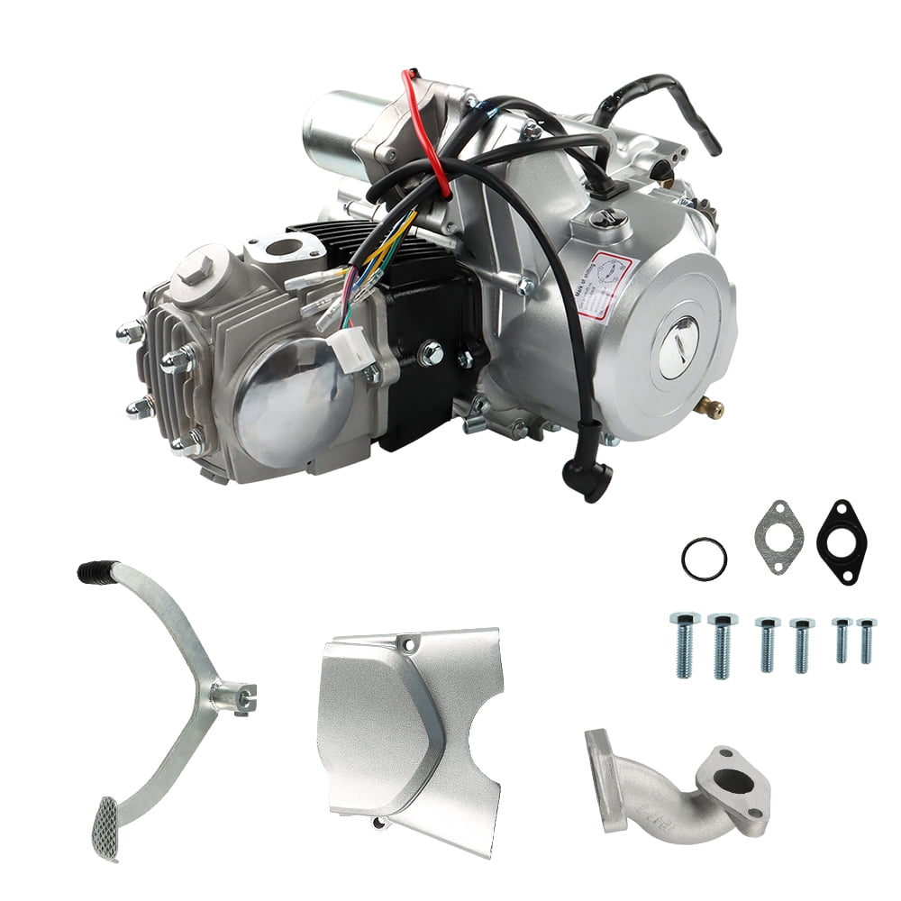 SEBLAFF 4 Stroke 125cc ATV Engine Motor 3-Speed Semi Auto w/Reverse For ...