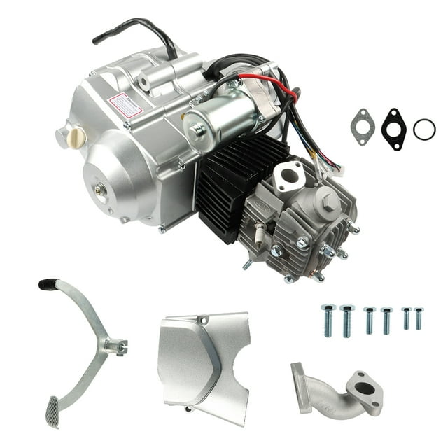 SEBLAFF 125cc 4-Stroke ATV Engine Motor, Semi Auto with Reverse, for ATV Quad and Go Kart ...