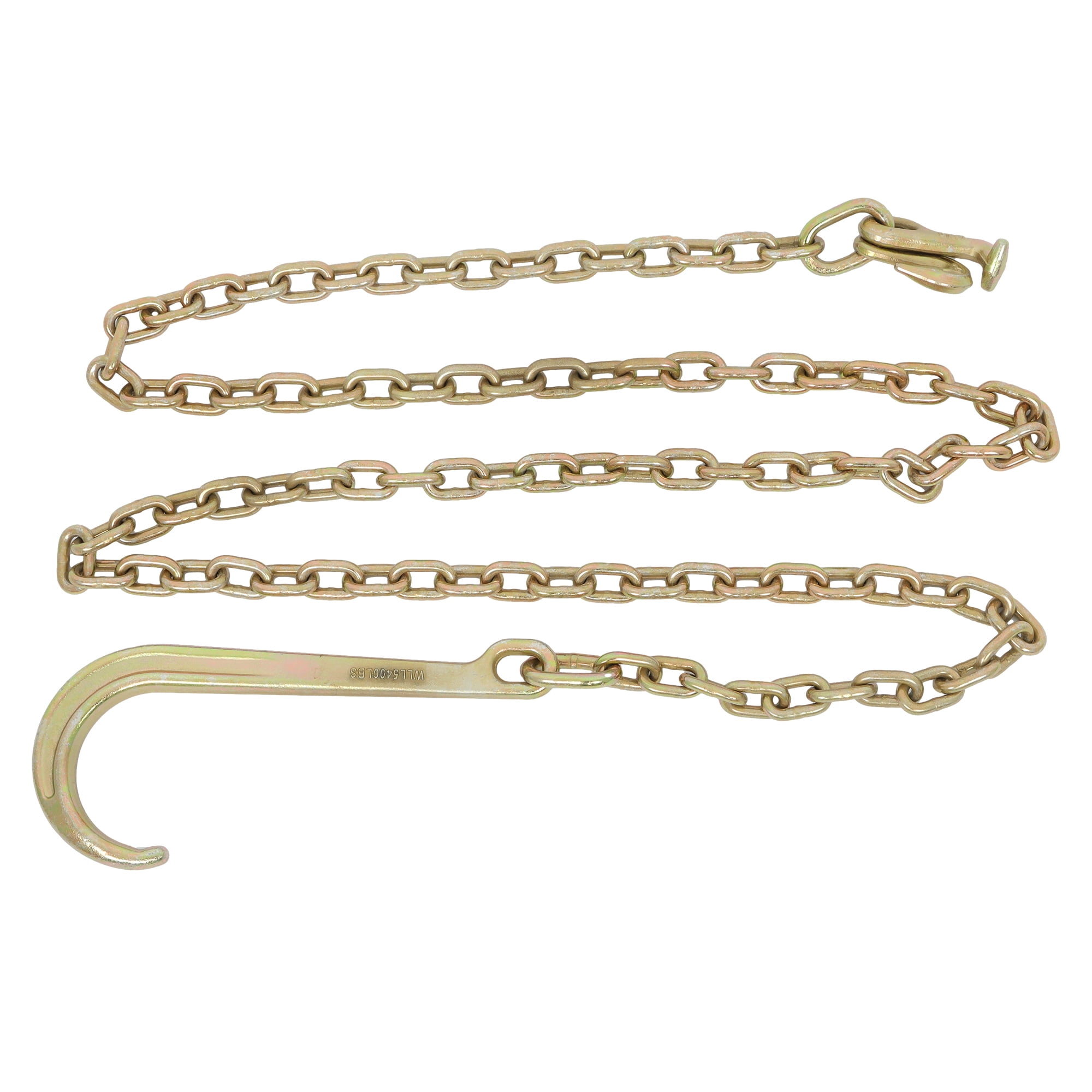 SEBLAFF 5/16in x 10 FT Grade 70 Tow Chain 15 J Hook and T Hook Mini J ...