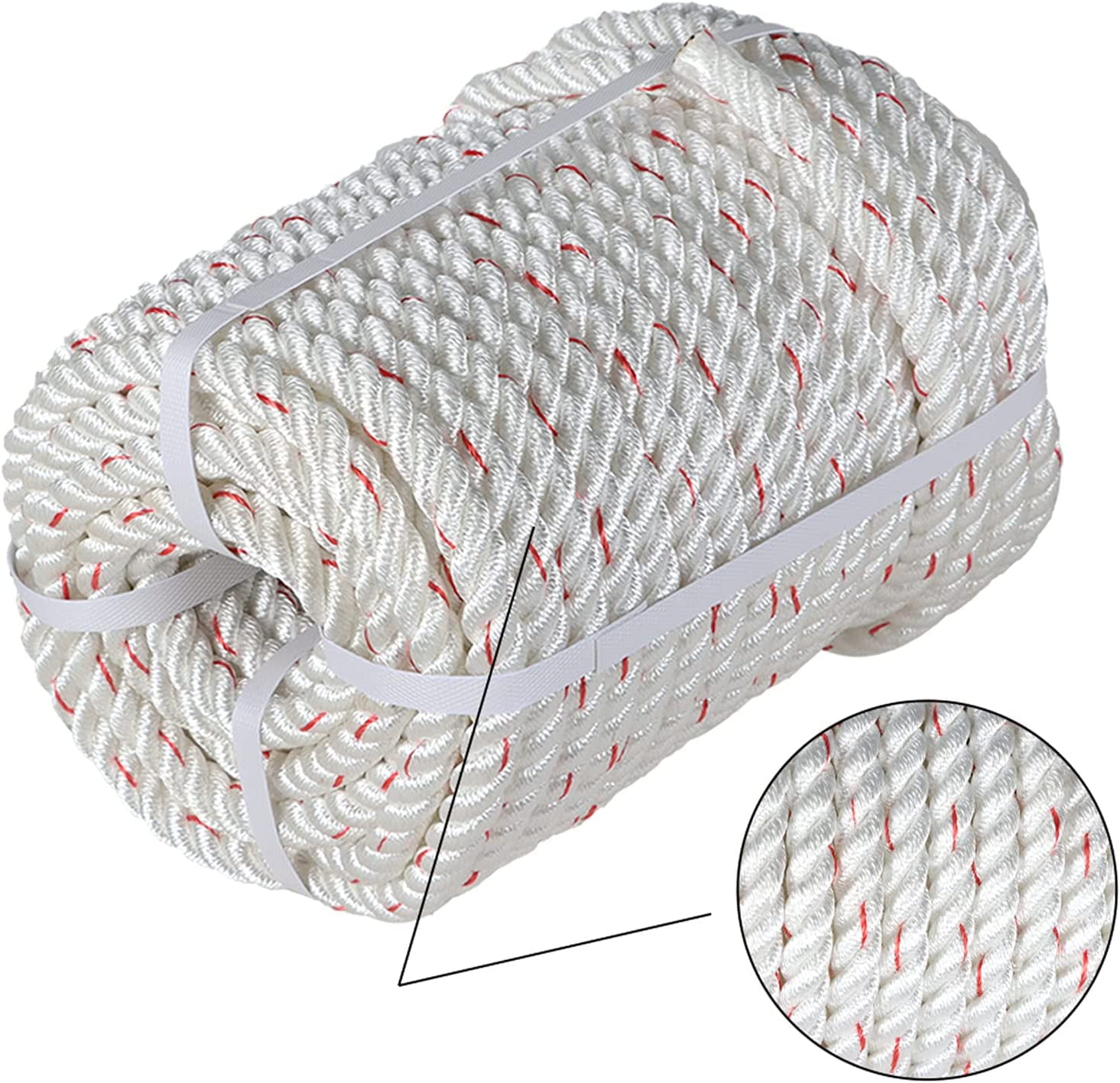SEBLAFF 5/8In x 150FT Arborist Bull Rope | High Strength Polyester ...