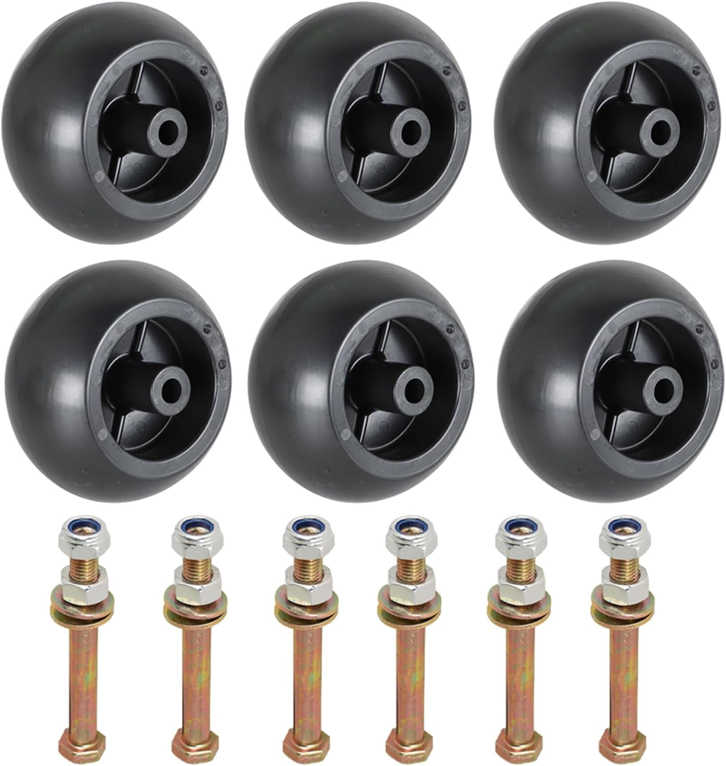 SEBLAFF 6Pcs Hustler Mower Deck Wheel Kit, Replacement for 788166 ...