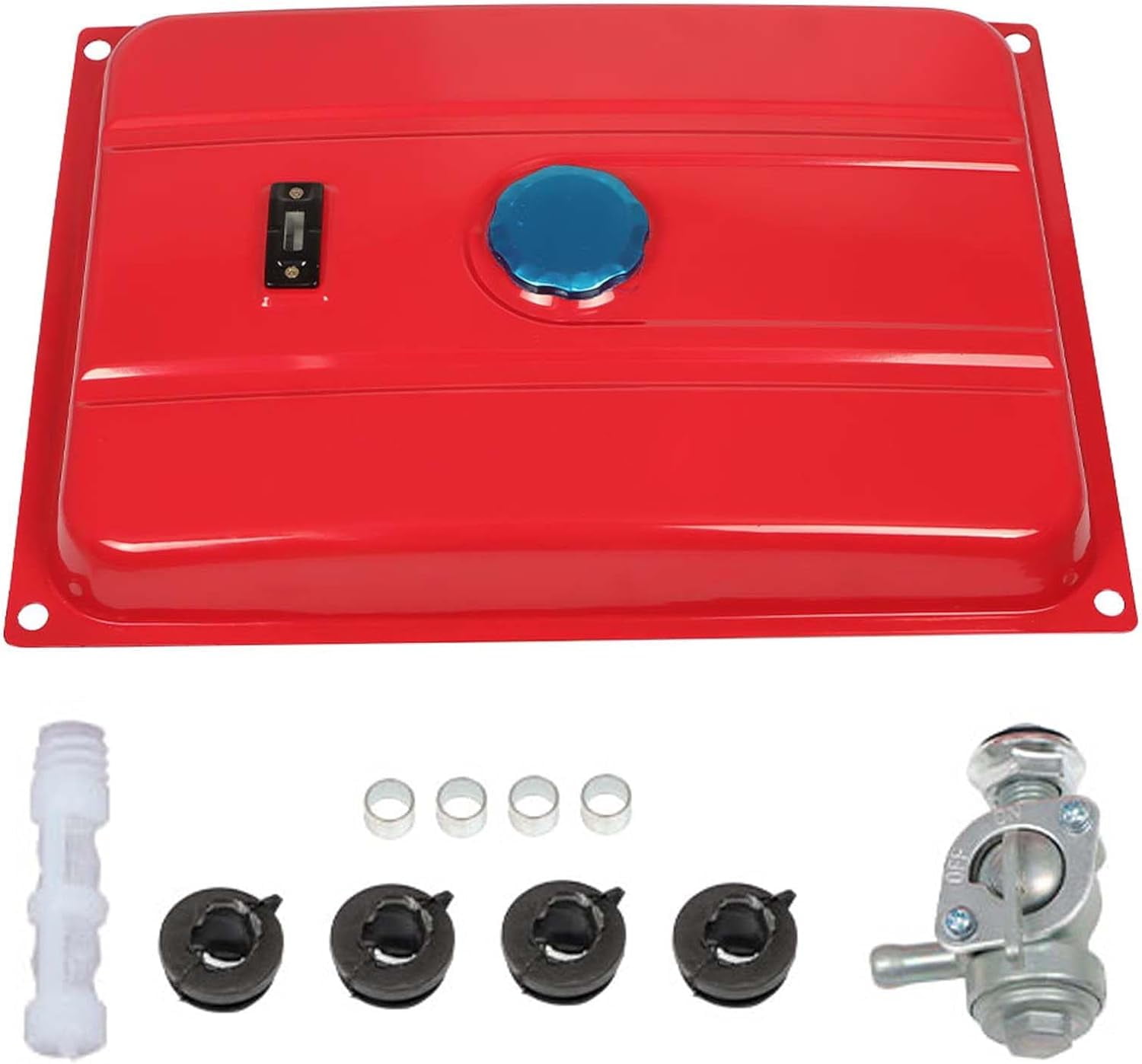 SEBLAFF 7 Gallons Generator Gas Fuel Tank with Valve Chrome Cap 26.5L ...