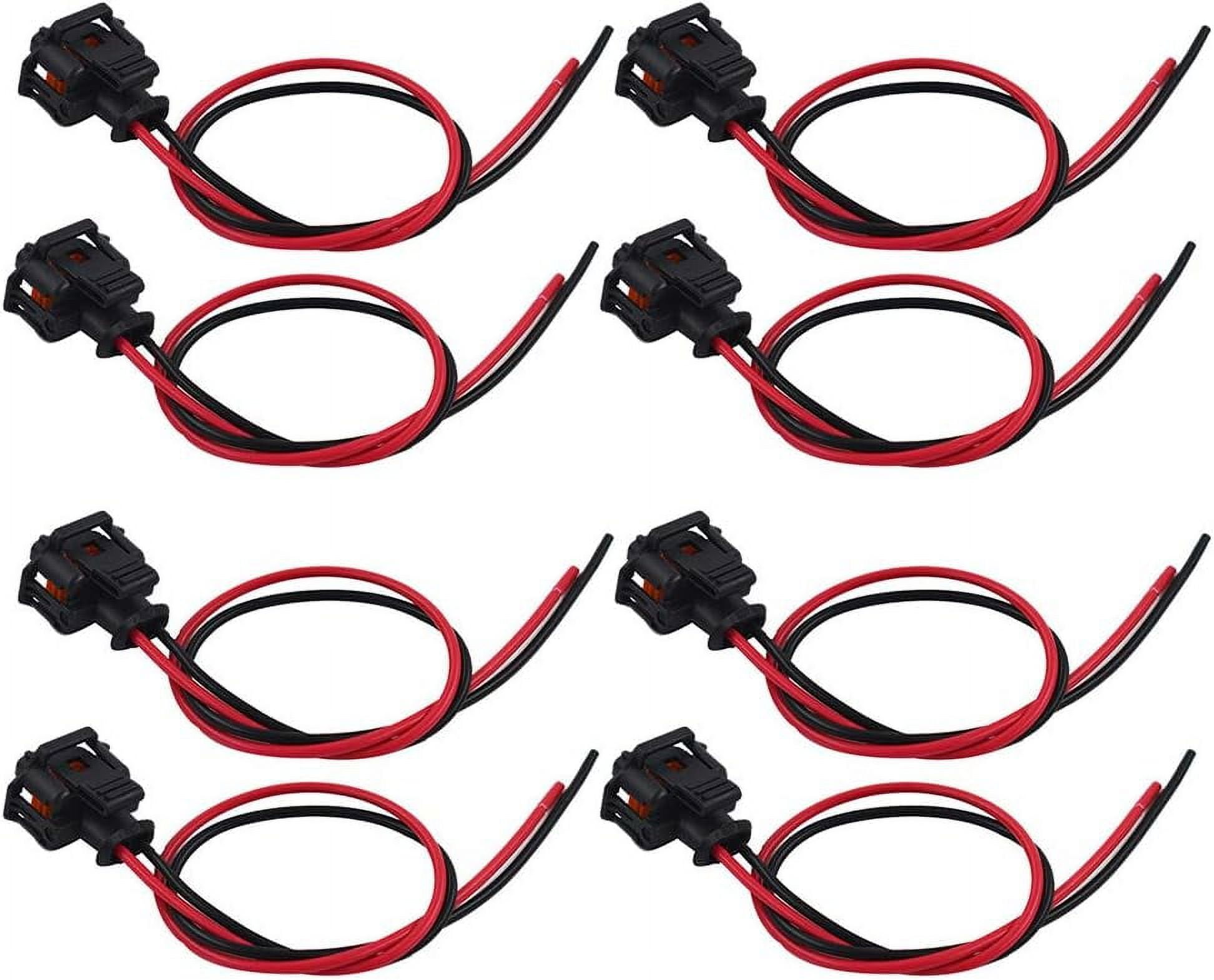 SEBLAFF 8 PCS Fuel Injector Connector Pigtail Harness Replacement for ...