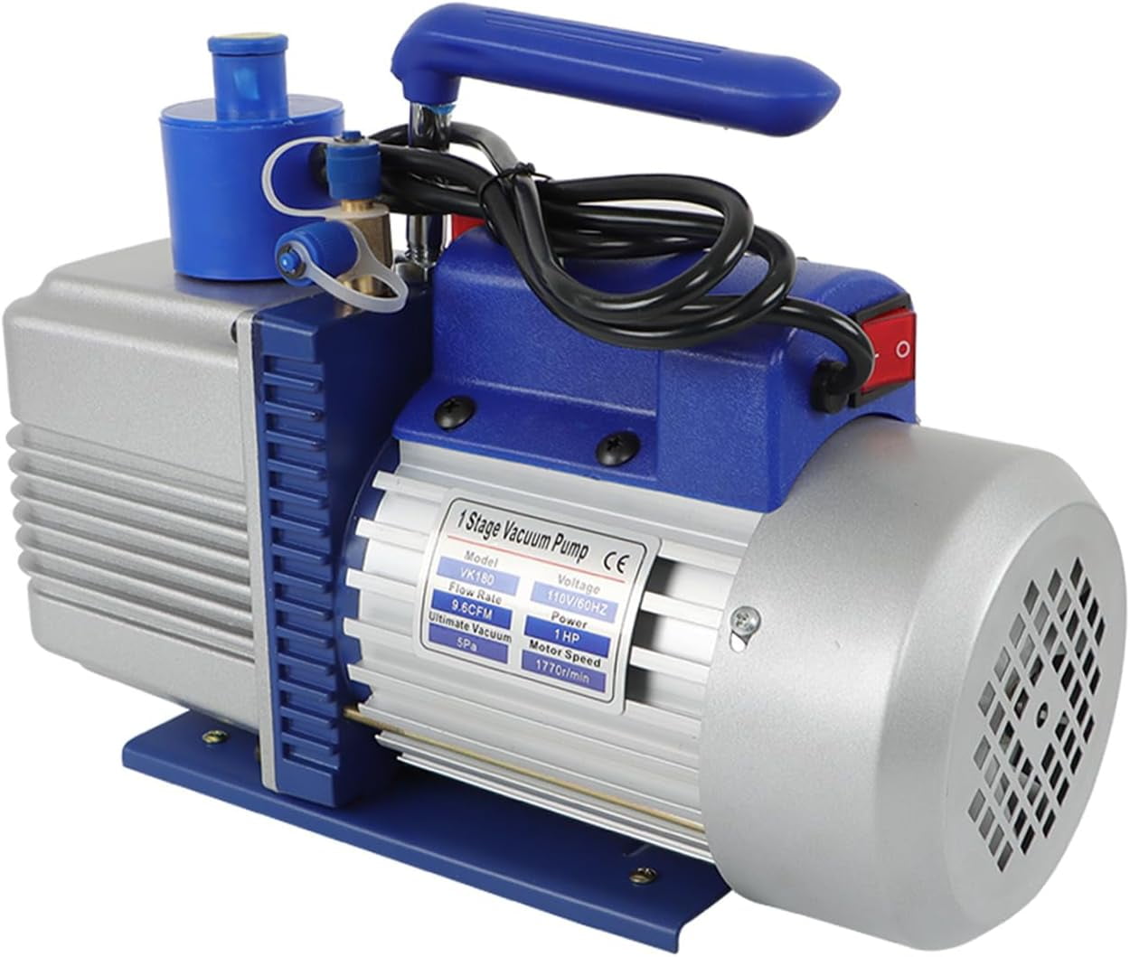 SEBLAFF 9.6 CFM 1 HP Vacuum Pump 110V 60Hz HVAC Vacuum Pump Replacement ...