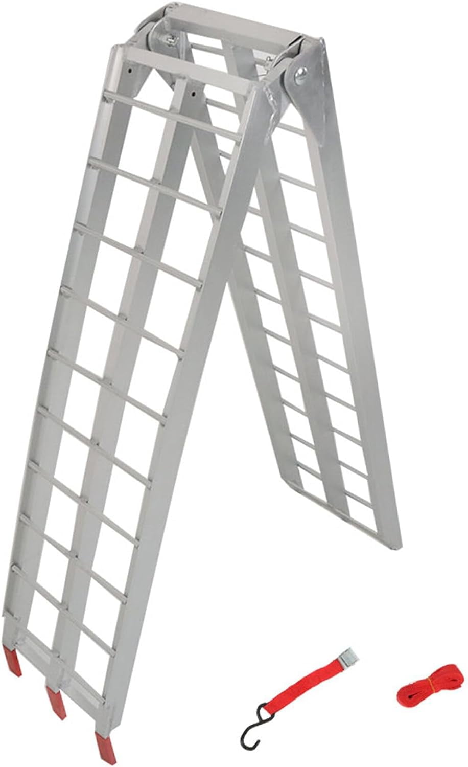 SEBLAFF Aluminum Foldable Wide Pickup Trailer Loading Ramps with Handle ...