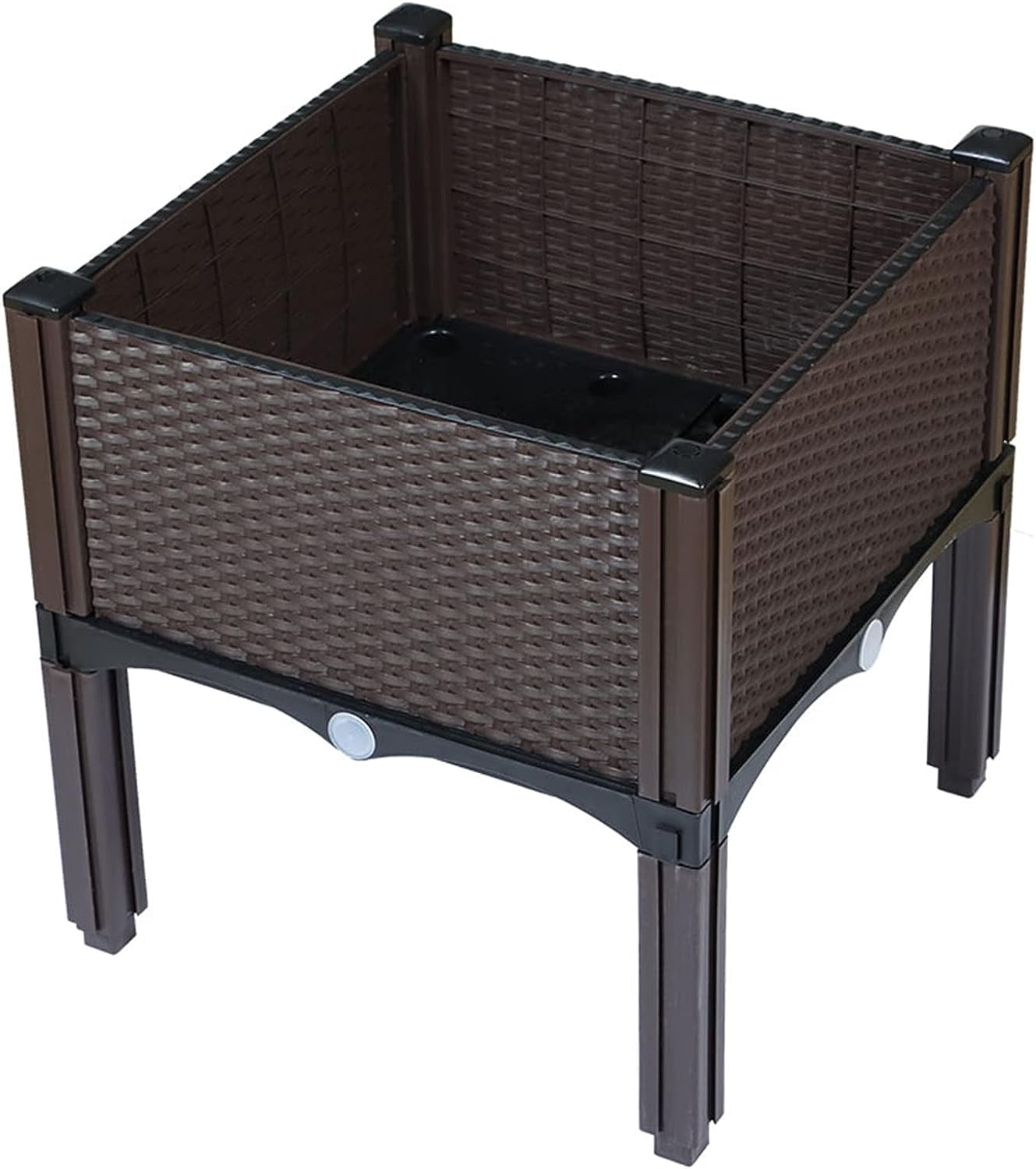 SEBLAFF Bed Raised Garden Planter Vegetable Flower Wooden Box Pot Herb ...