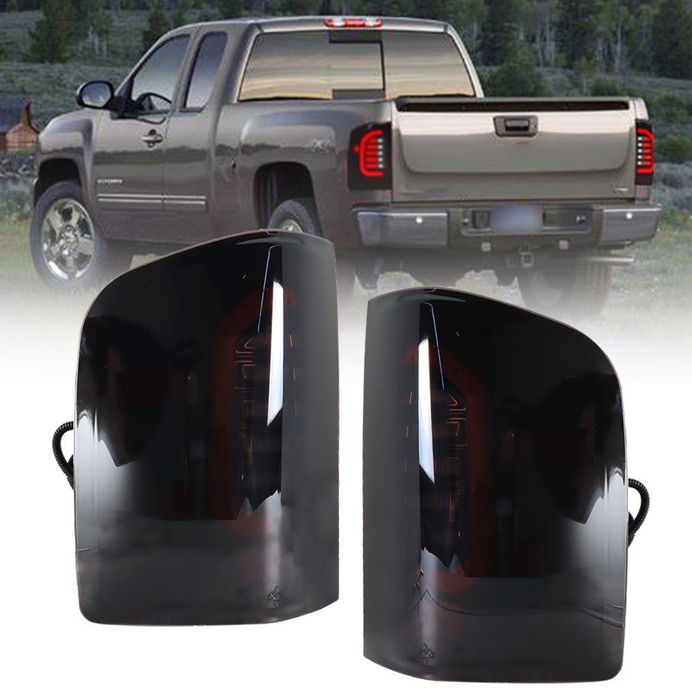 SEBLAFF Driver and Passenger Side LED Smoked Tail Lights Assembly ...
