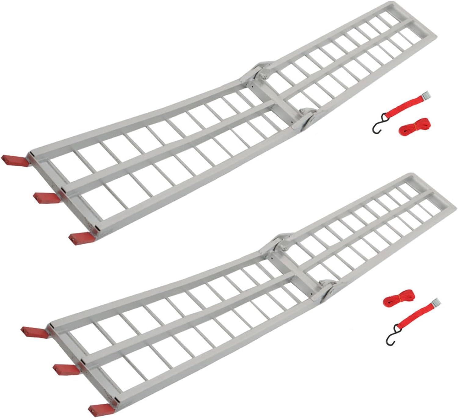 SEBLAFF Foldable Wide Loading Ramps 2PC with Handle 1500lbs Capacity 7. ...