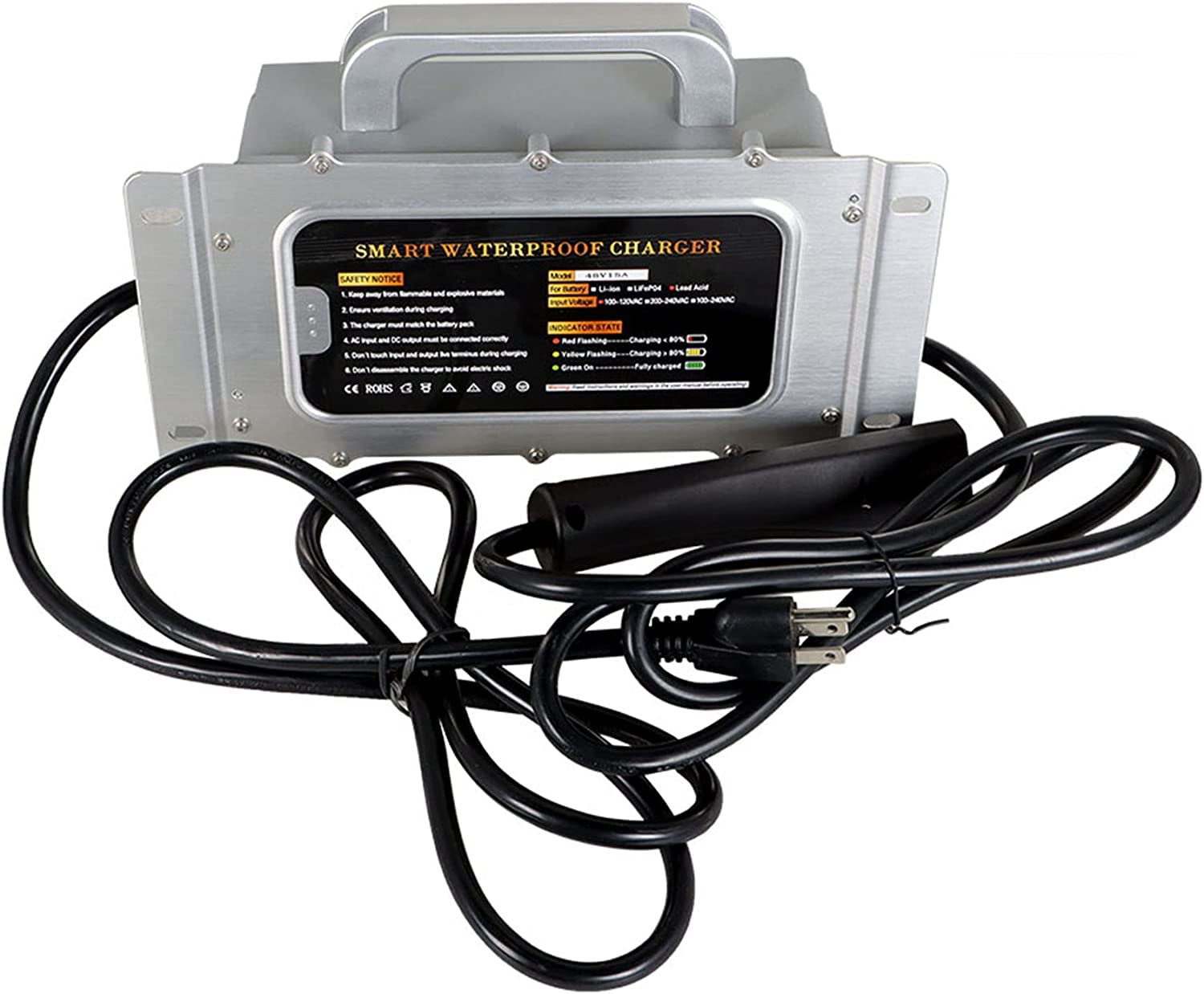 SEBLAFF For EZGO RXV & TXT 48 Volt 15 AMP Golf Carts Max48 Battery ...