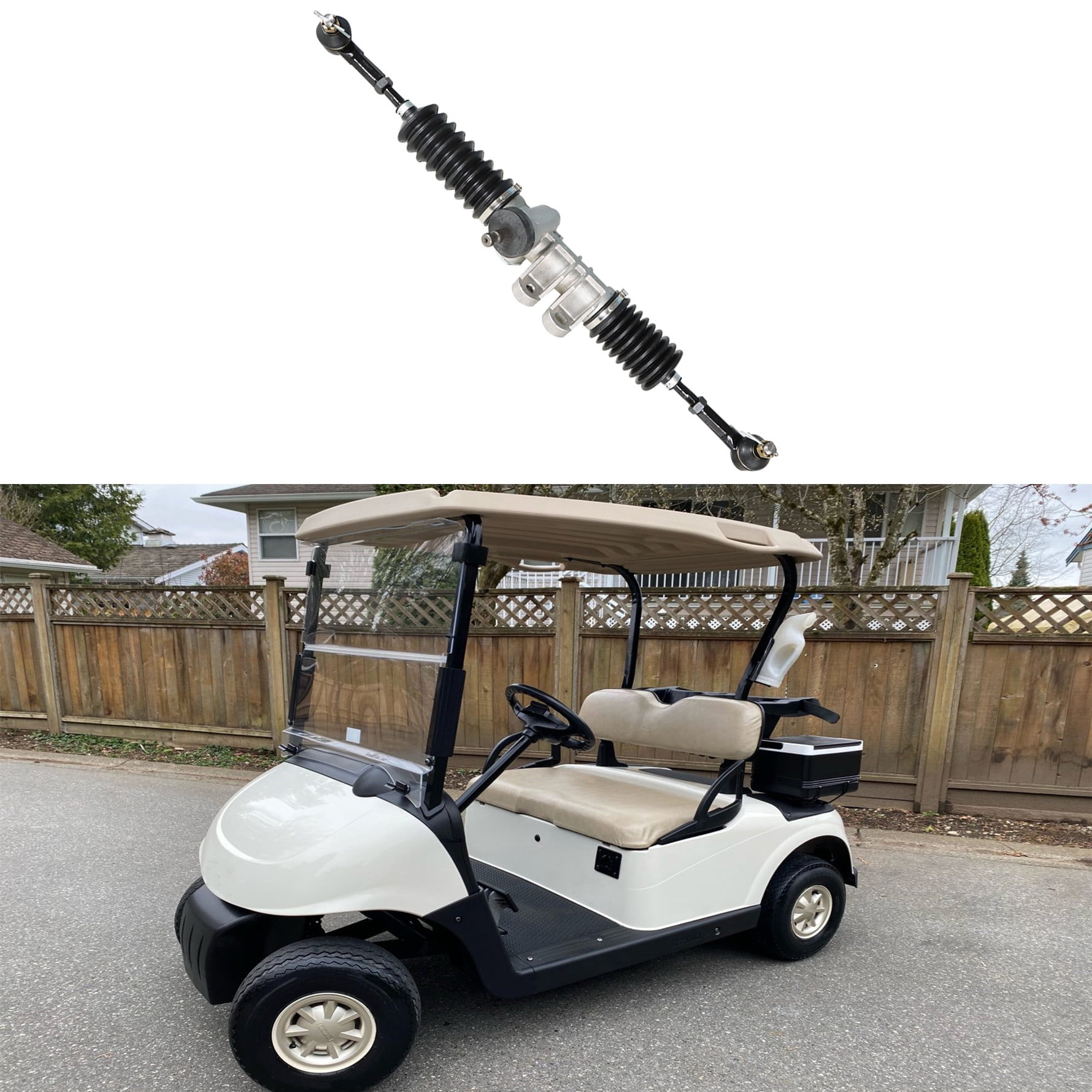 SEBLAFF For Ezgo RXV Steering Gear Box Assembly 2008-Up Golf Cart ...