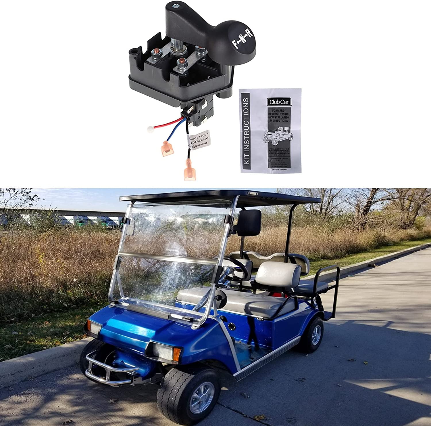 SEBLAFF Forward & Reverse Switch Assembly For 1991-UP Club Car DS 36V ...