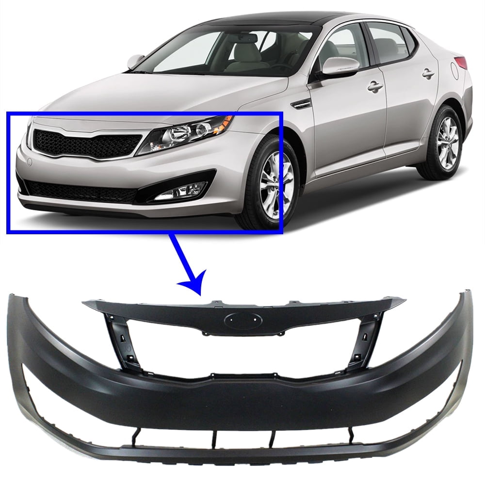 SEBLAFF Front Bumper Cover Fascia W/Tow Hook Hole for 2012 2013 Optima ...