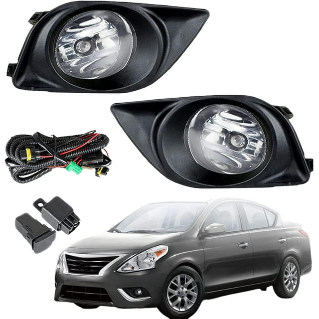 SEBLAFF Front Bumper Fog Lights Lamps+Wiring+Switch Kits For Nissan ...