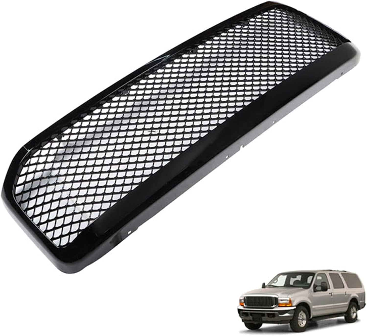 SEBLAFF Front Grill Hood Bumper Grille Replacement for 1999-2004 F250 ...