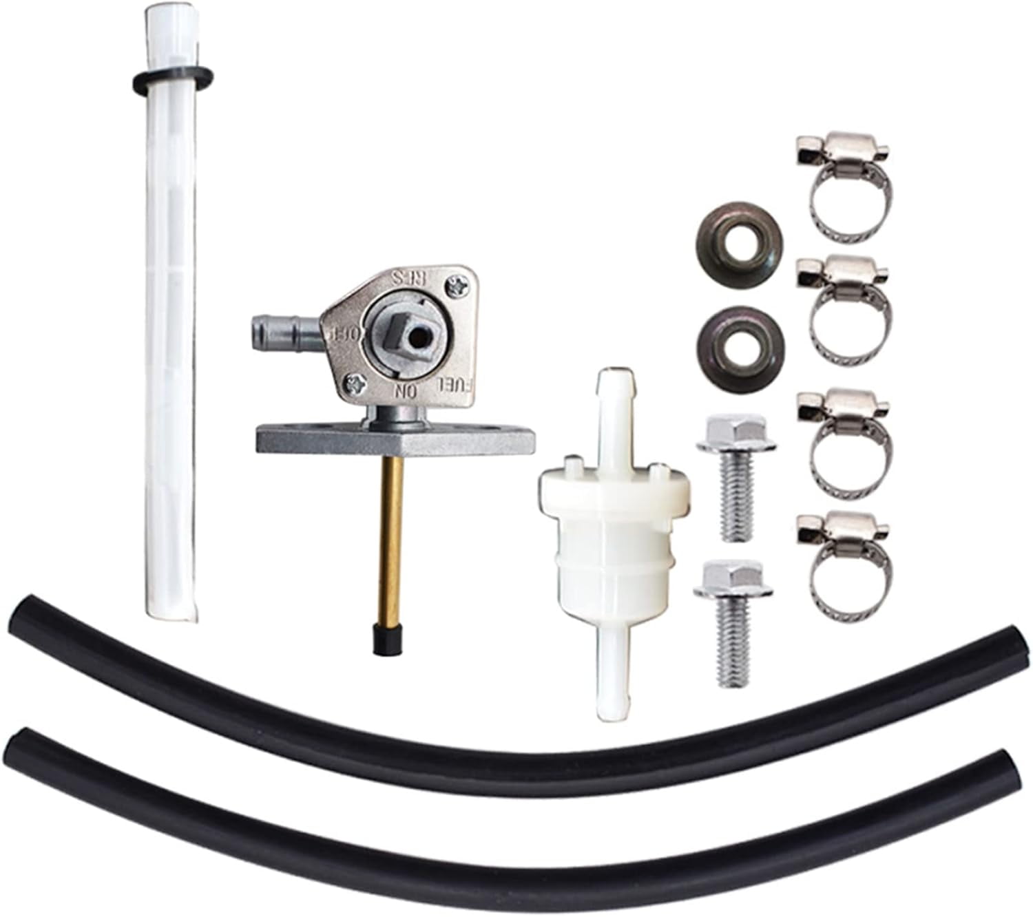SEBLAFF Fuel Tank Valve Petcock Oil Switch w/Fuel Filter Lever Screw ...