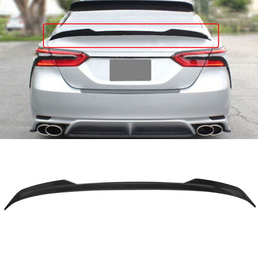 SEBLAFF Glossy Black Plastic Rear Trunk Spoiler Wing Replacement for ...